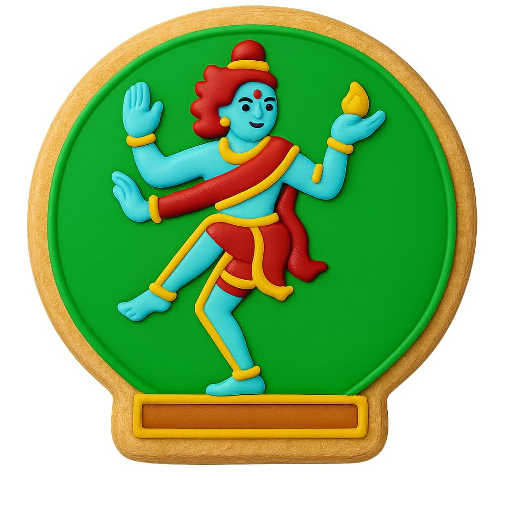 Shiva Nataraja Pose Cookie Cutter - 4x3.9" Creative Kitchen Art Design ...