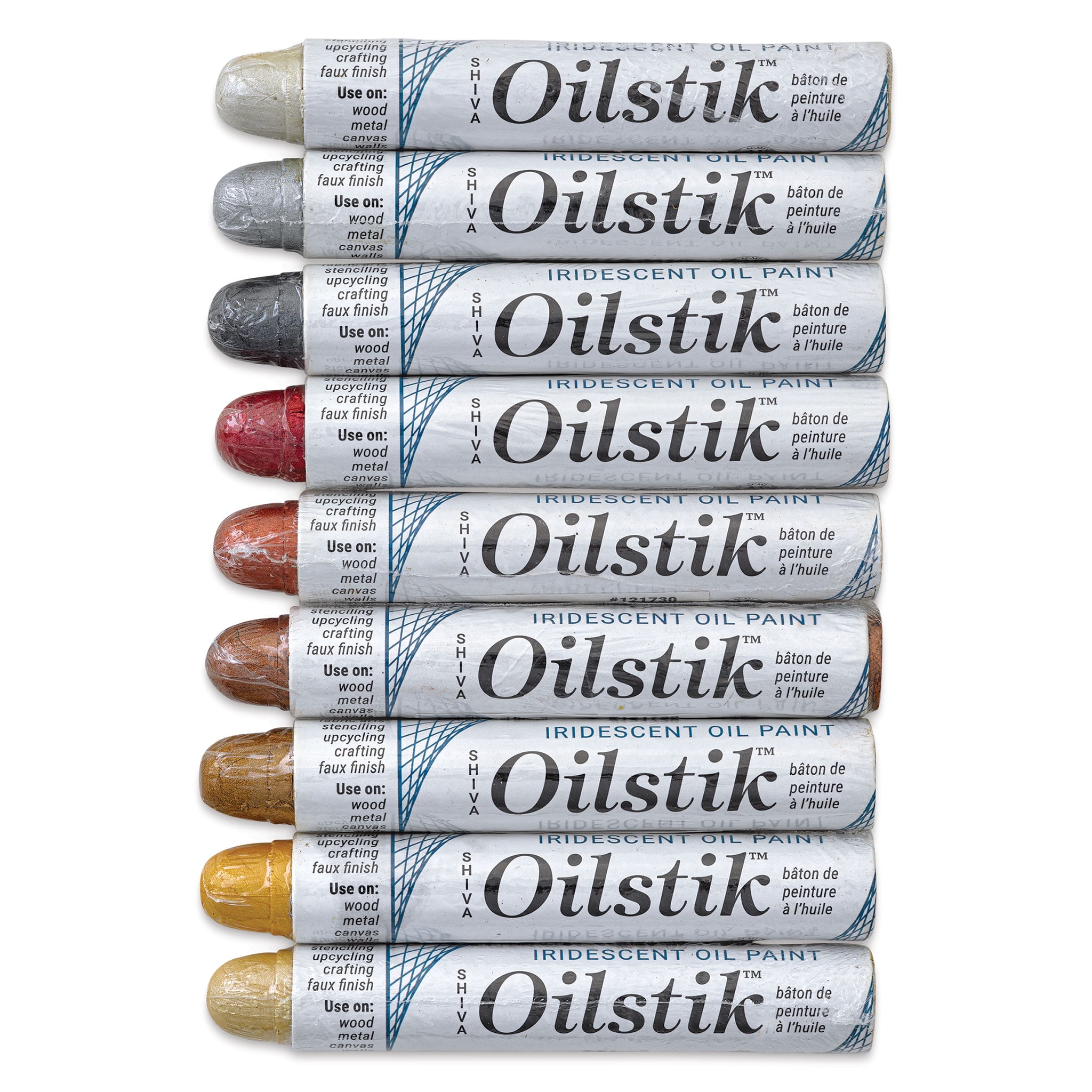 Shiva Oilstik Oil Paint - Set of 9, Metallic, 37 ml - Walmart.com
