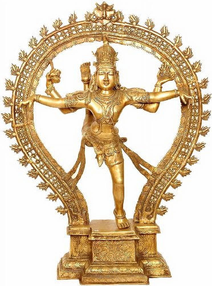 Shiva, The Nataraja in Ananda-Tandava - Brass Sculpture - Walmart.com