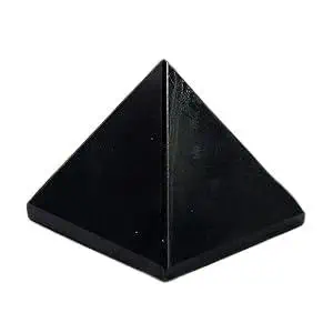 Shivalays Natural Black Tourmaline Pyramid (Size 1 Inch), Original ...
