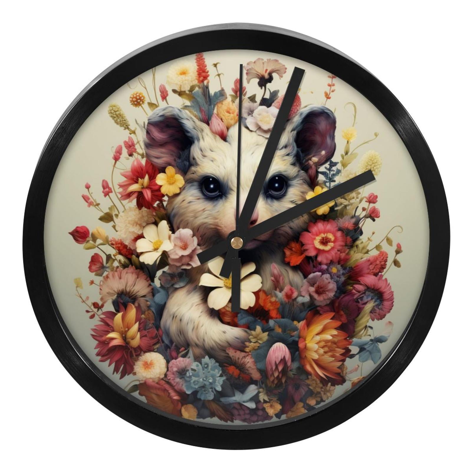 Shivering 9.8 Inches Wall Clock - Silent Round Digital Clock, Battery ...