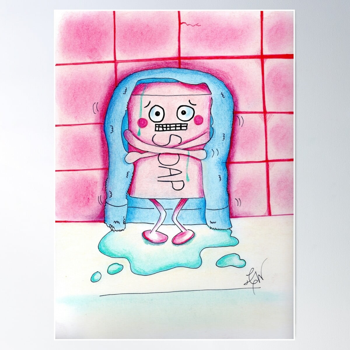 Shivering Cold Soap Poster Wall Art, Modern Wall Decor For Living Room ...