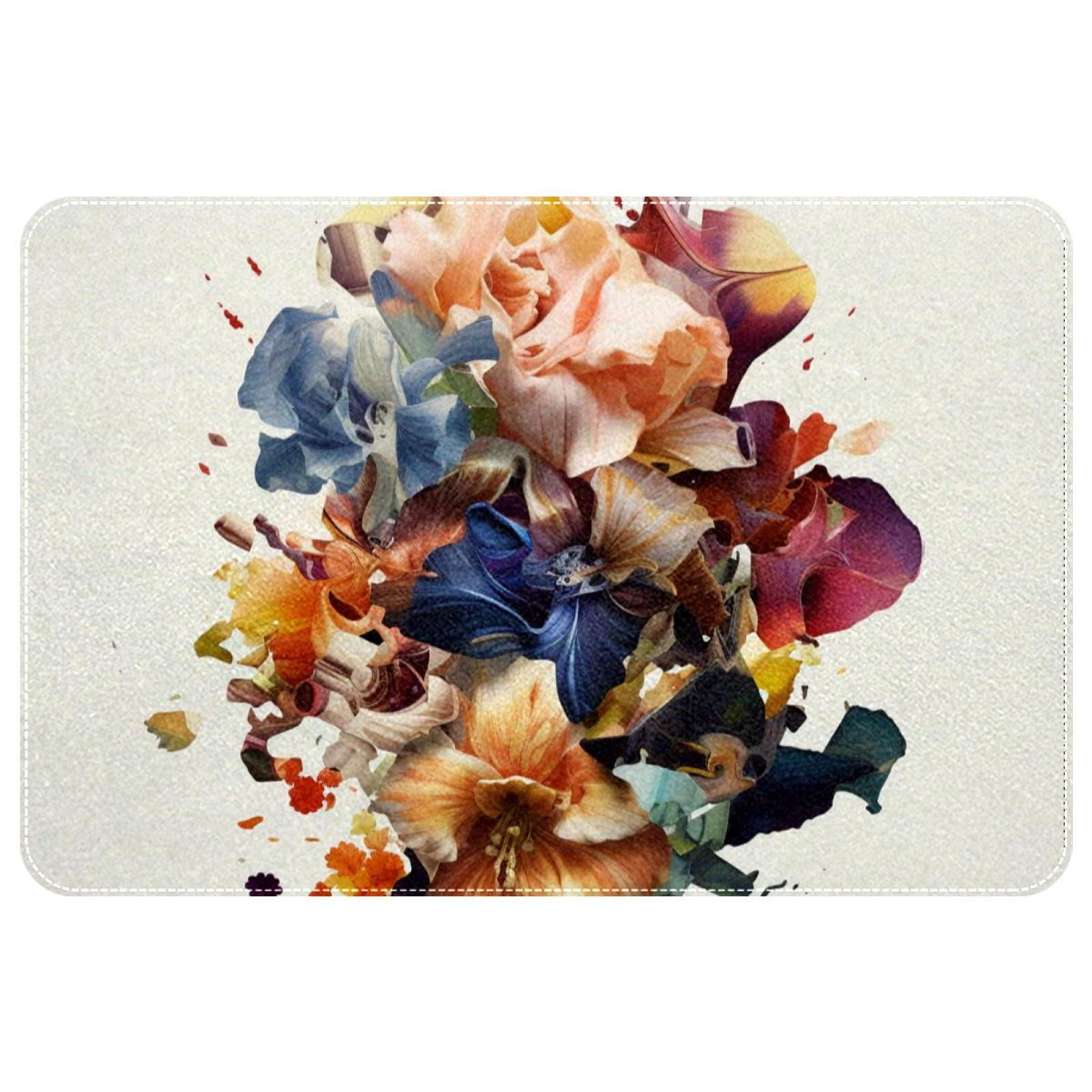 Shivering Right Angle Floor Mat - Soft Touch Polyester Fabric, High ...