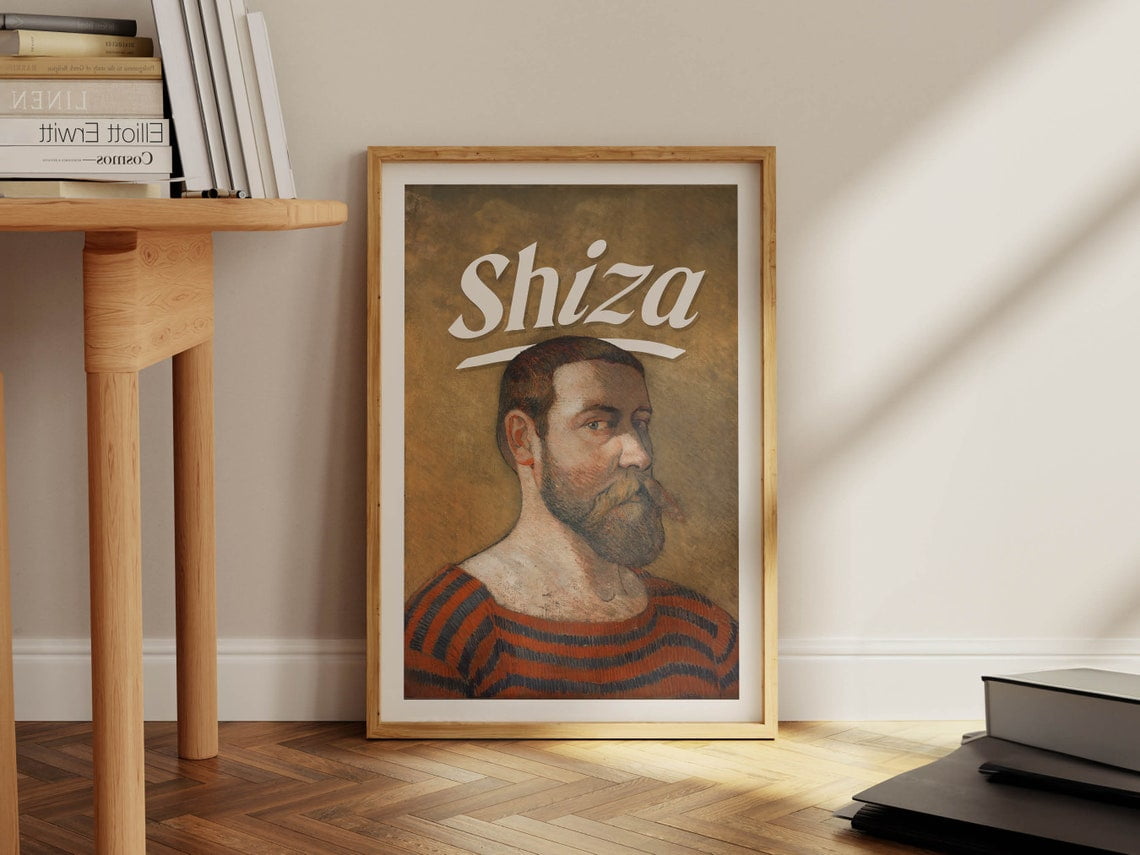 Shiza Painting Bathroom Art Funny Bathroom Print Vintage Style Guest ...