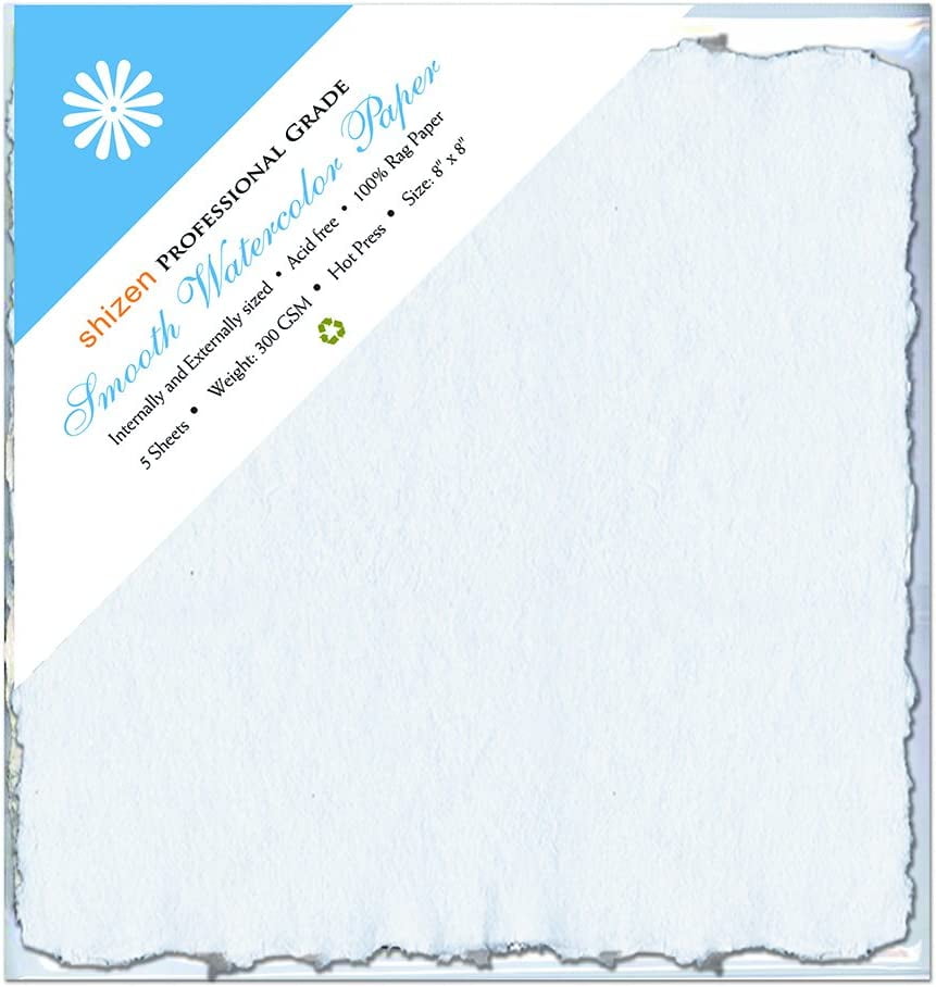 Shizen Watercolor Paper HP White 4X4 Pk/5 - Walmart.com