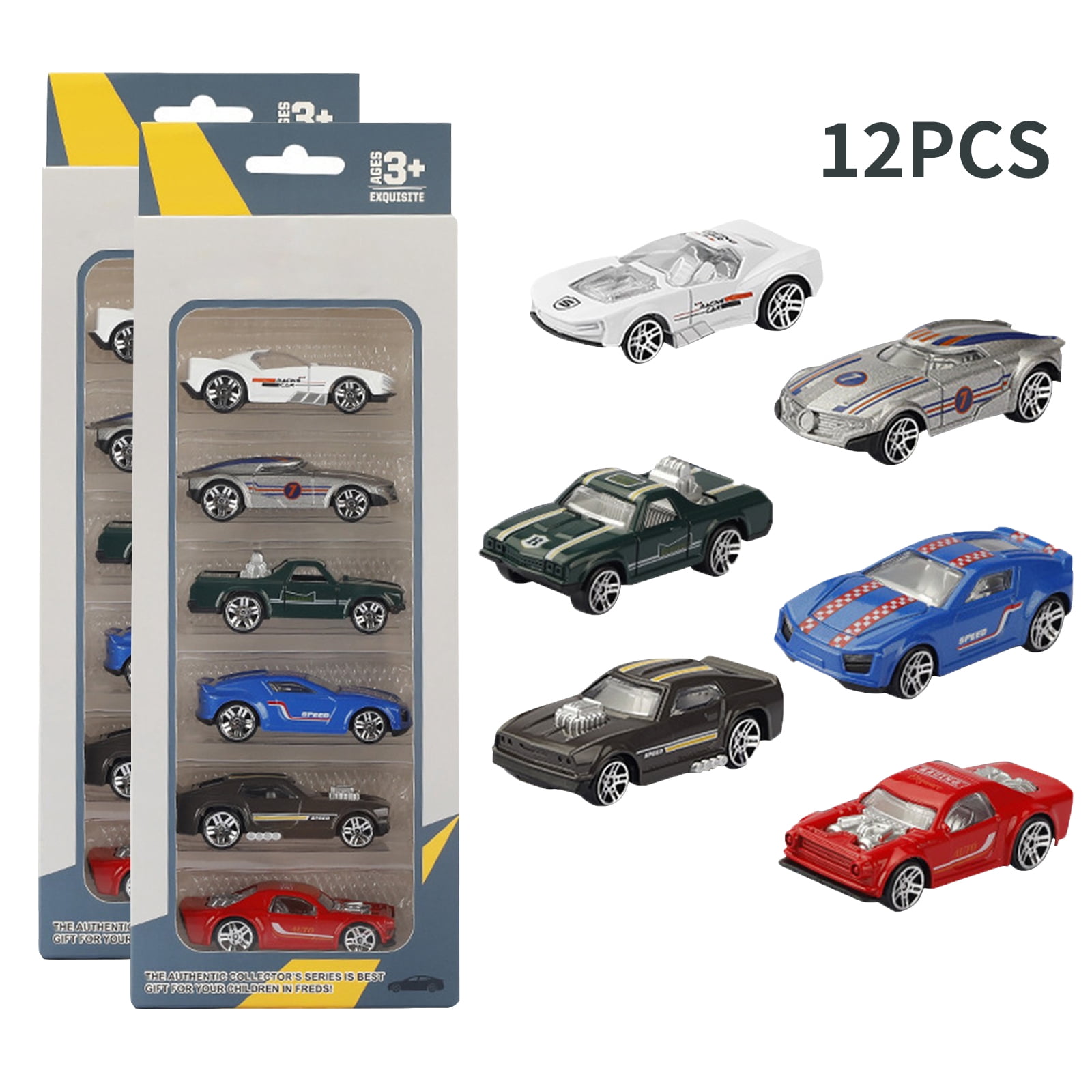 Shkhoas 12pcs Mini Die Cast Pull Back Cars Bulk Toys for Party Favors ...