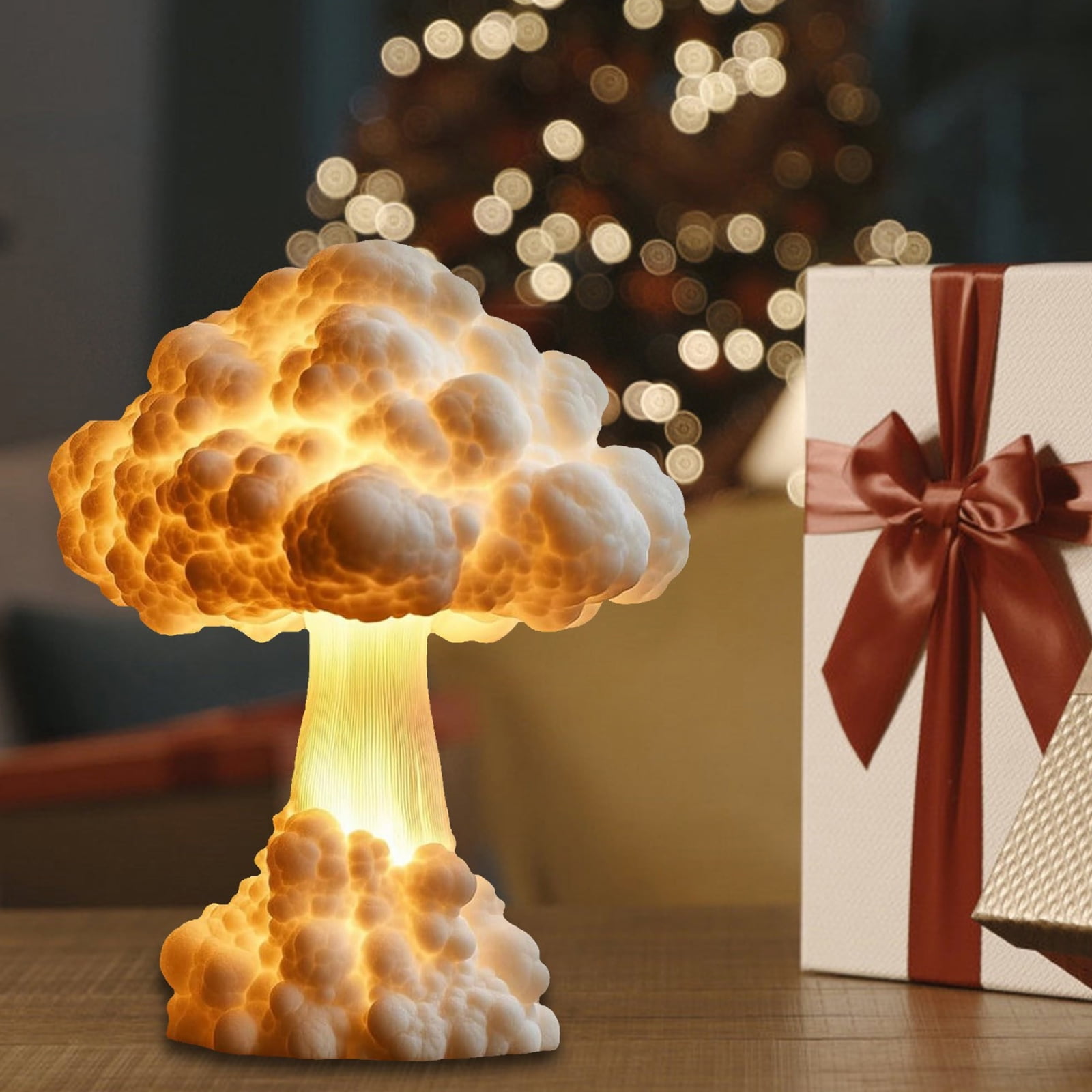 Shkhoas 1pc Sci-Fi Mushroom Cloud Lamp – 3D Atomic Bomb Blast Night ...
