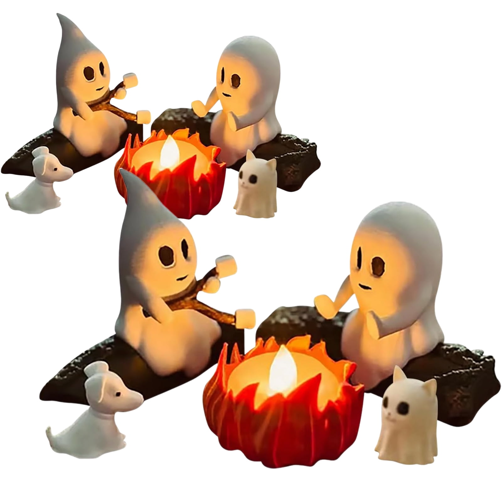 Shkhoas 2pcs Ghost Campfire Gathering, Ghost Campfire Flickering ...