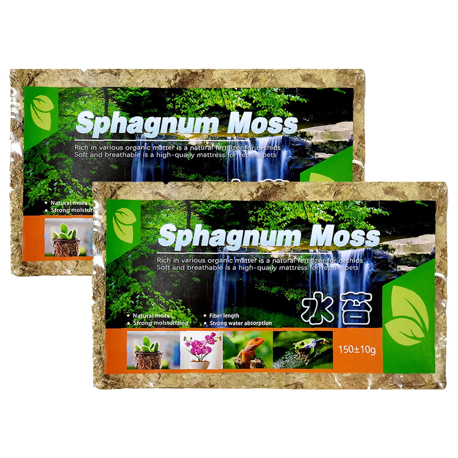 Shkhoas 2pcs Premium Sphagnum Moss Orchid Potting Mix Natural Peat Moss ...