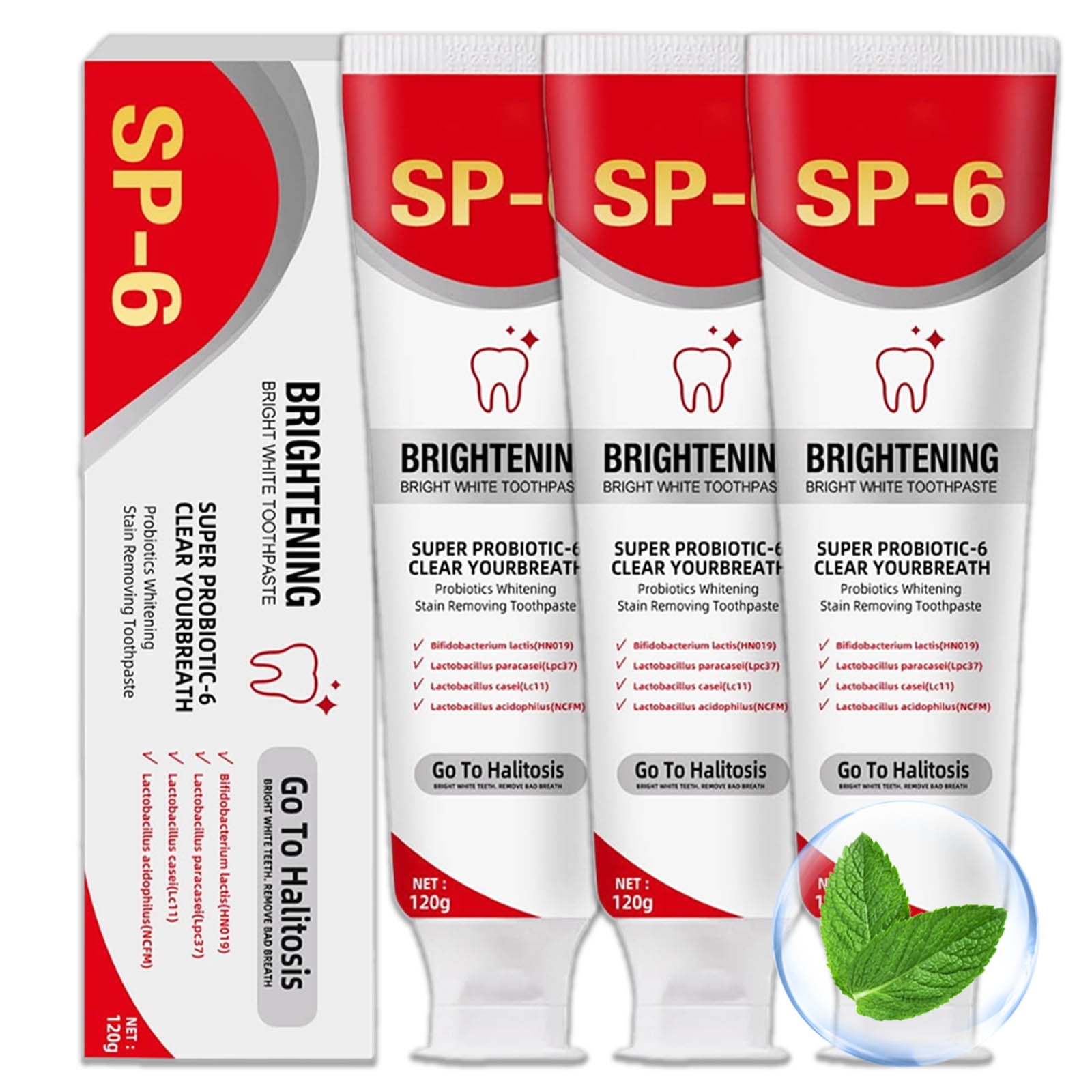 Shkhoas 3PCS sp-6 Ultra whitening Toothpaste Super sp6 brightening Oral ...