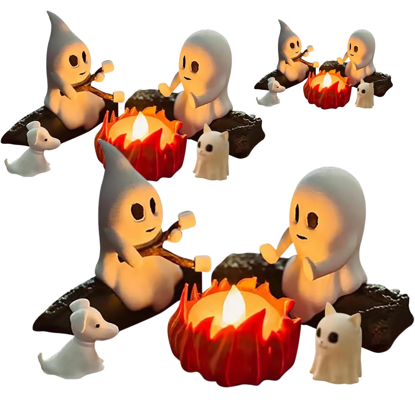 Shkhoas 3pcs binray Ghost Campfire Gathering,2025 Ghost Campfire ...