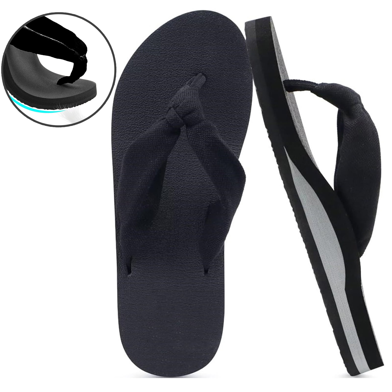 Shkhoas Flip Flops for Women Yoga Mat Flip Flops Women Beach Thong ...