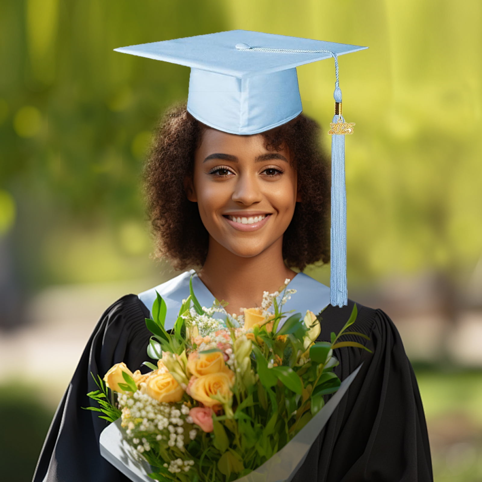 Shkhoas Graduate Matte Graduation Cap with 2025 Tassel for Adults High ...