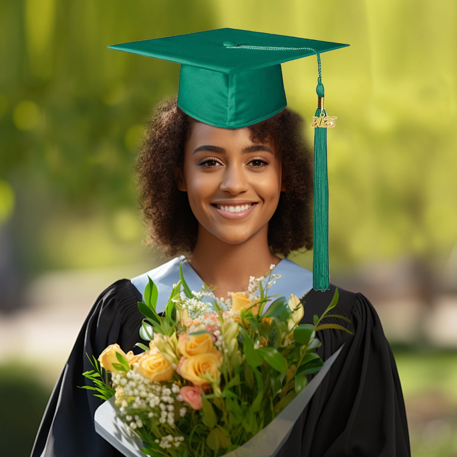 Shkhoas Graduation Cap & Tassel Set 2025 Unisex Matte Design High ...