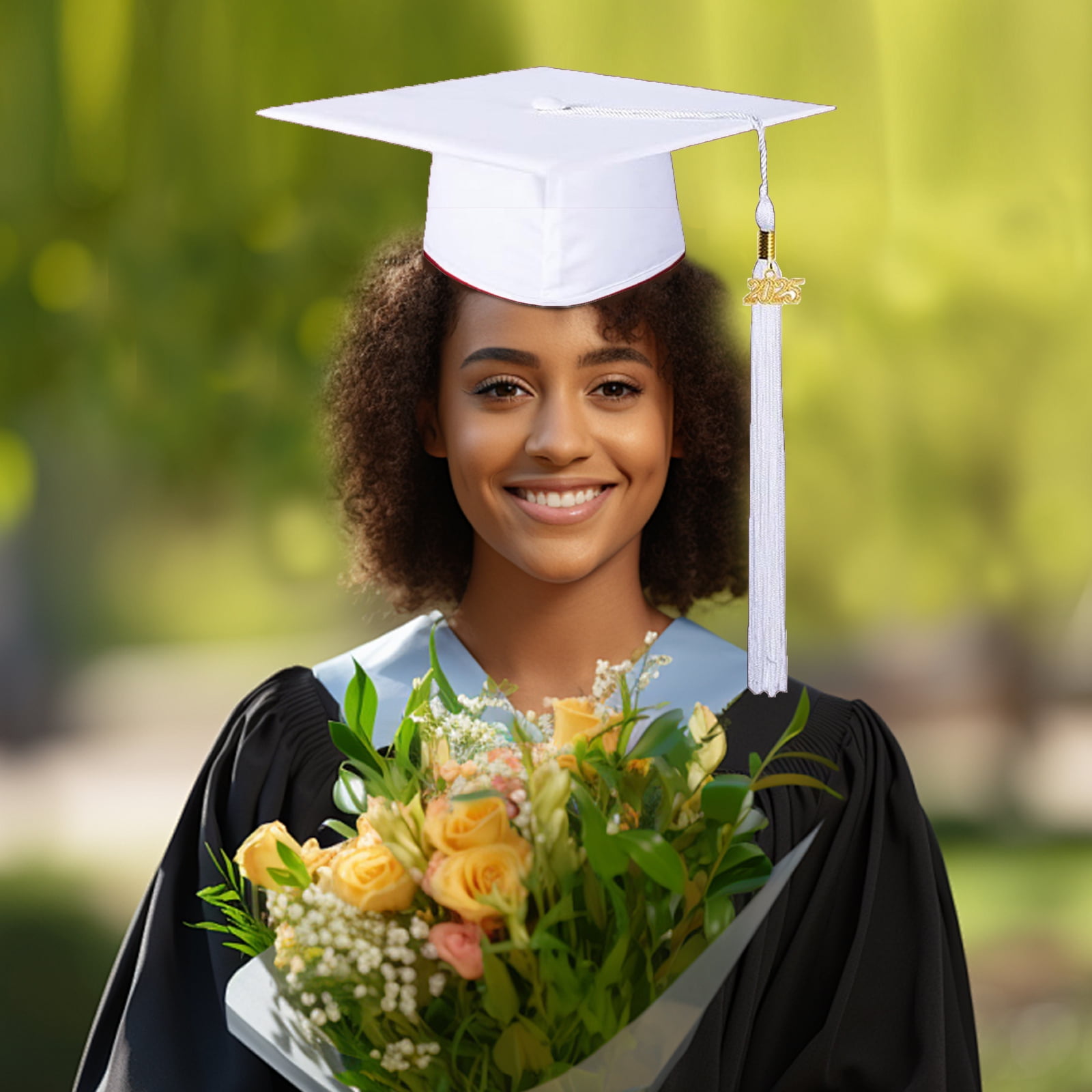 Shkhoas Graduation Cap with Tassel Unisex Adult Matte Cap for ...