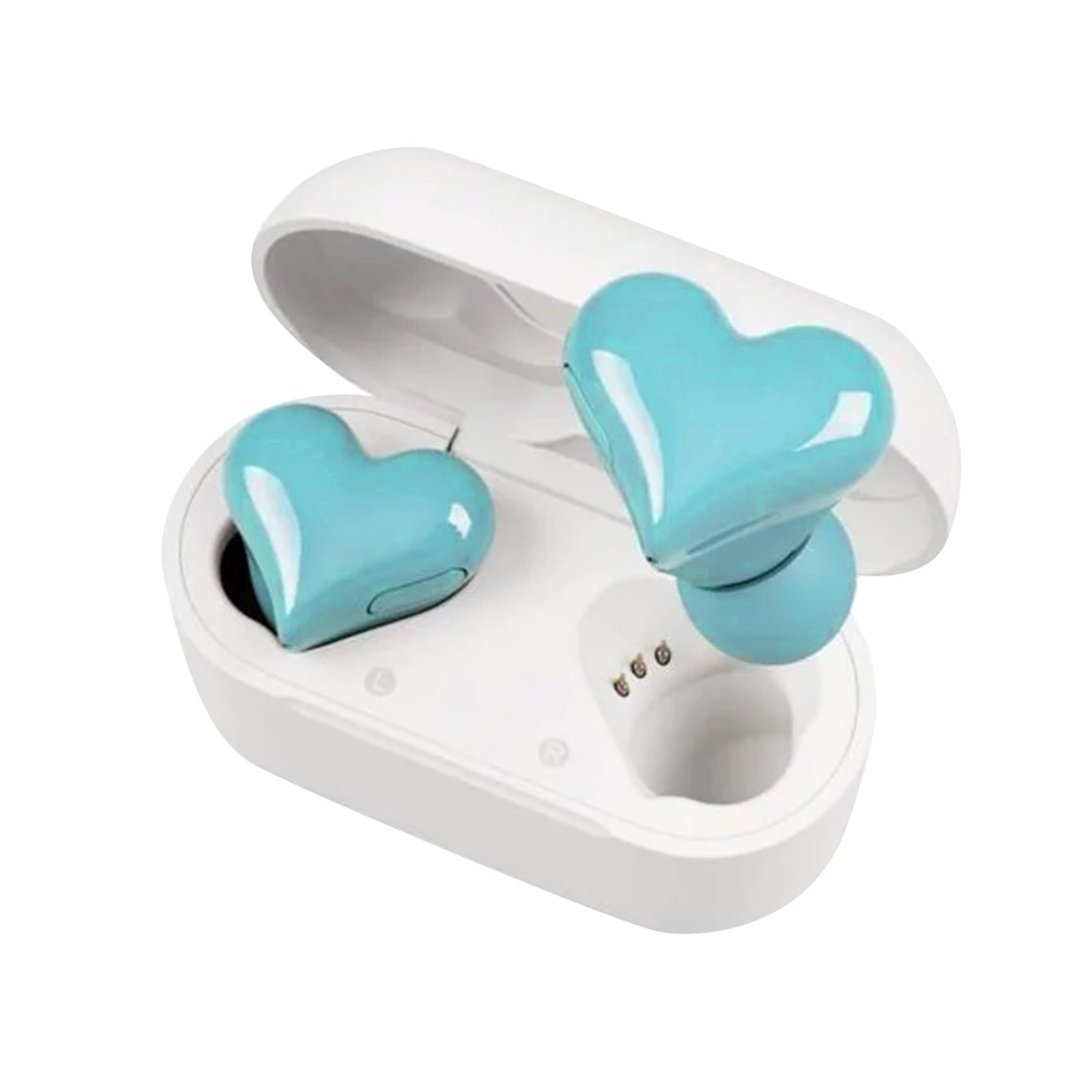 Shkhoas Heart Shaped Cordless Earbud Bluetooth 5.3 HiFi Stereo ...