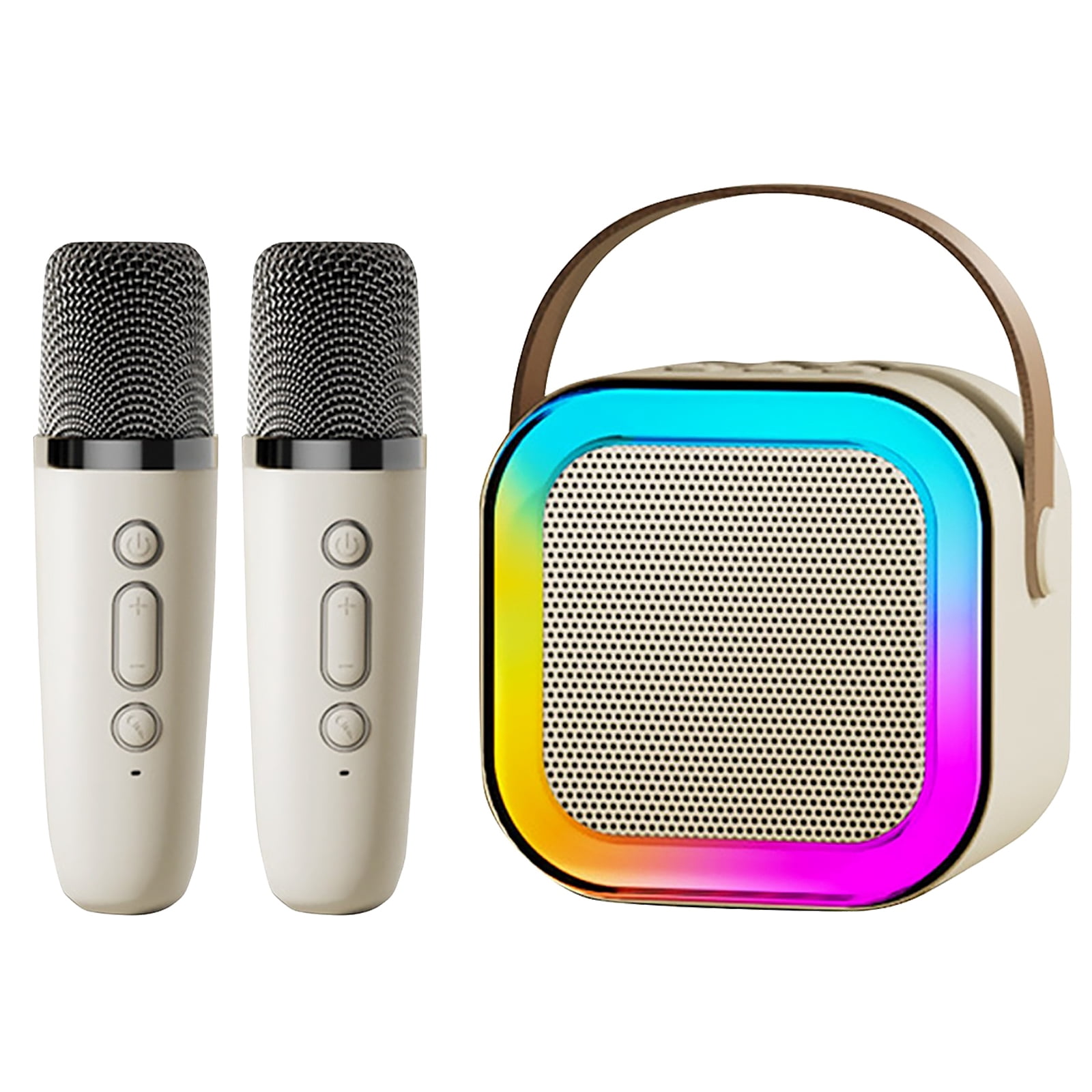 Shkhoas Karaoke Machine for Kids Portable Bluetooth Speaker with 2 ...