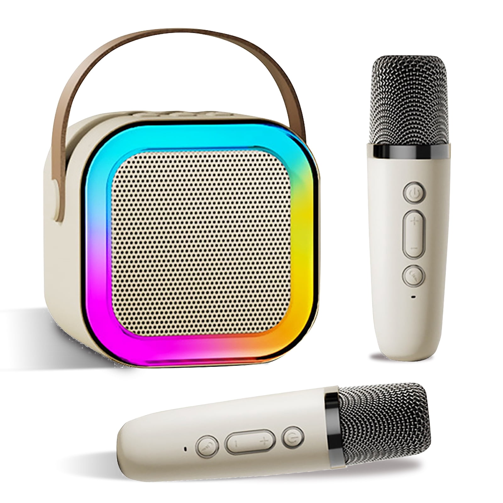 Shkhoas Karaoke Machine for Kids Portable Bluetooth Speaker with 2 ...