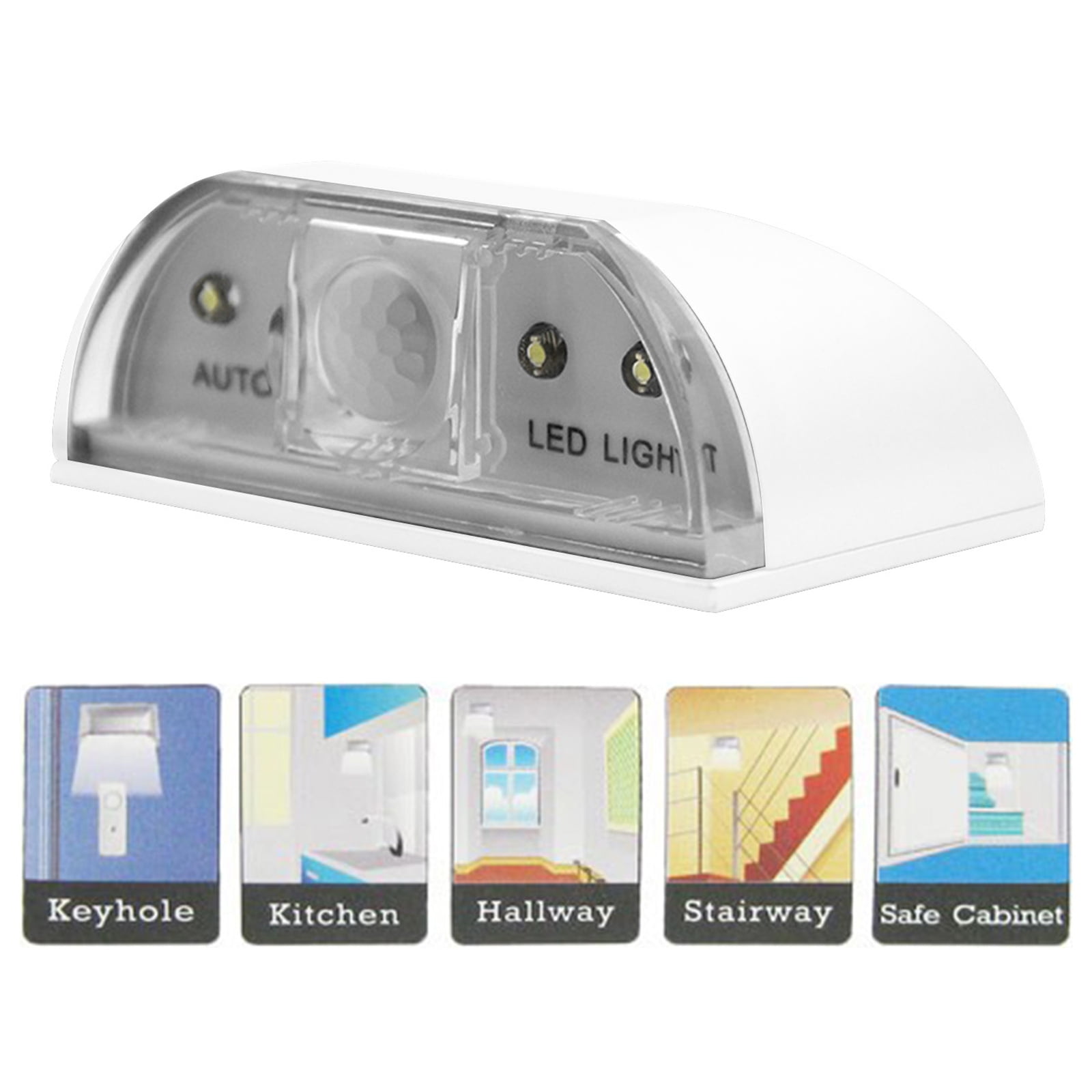 Shkhoas Keyhole Light Lamp Battery Operated PIR Infrared IR Wireless ...