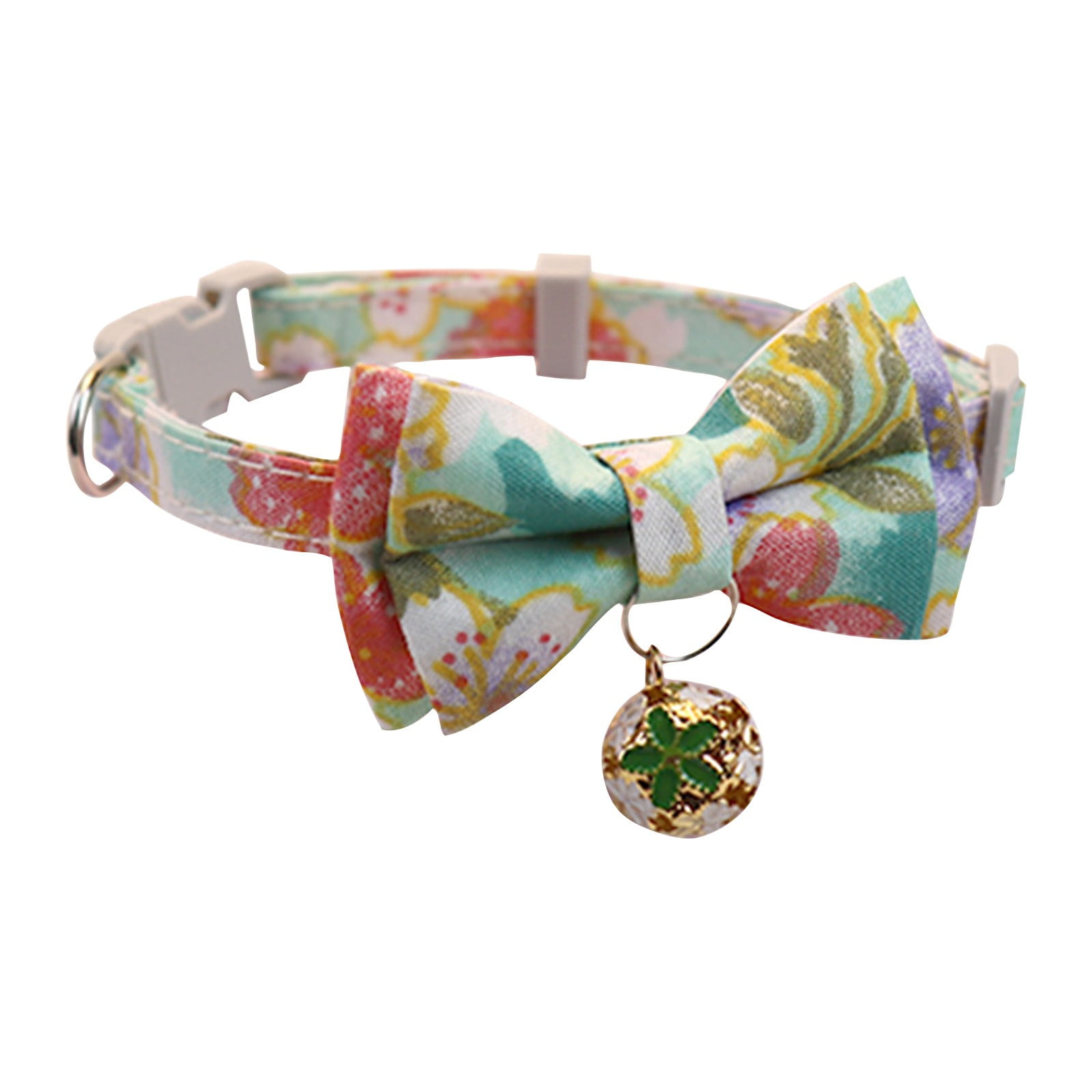 Shkhoas Safety Cat Collars with Removable Bow Tie & Bell Breakaway ...