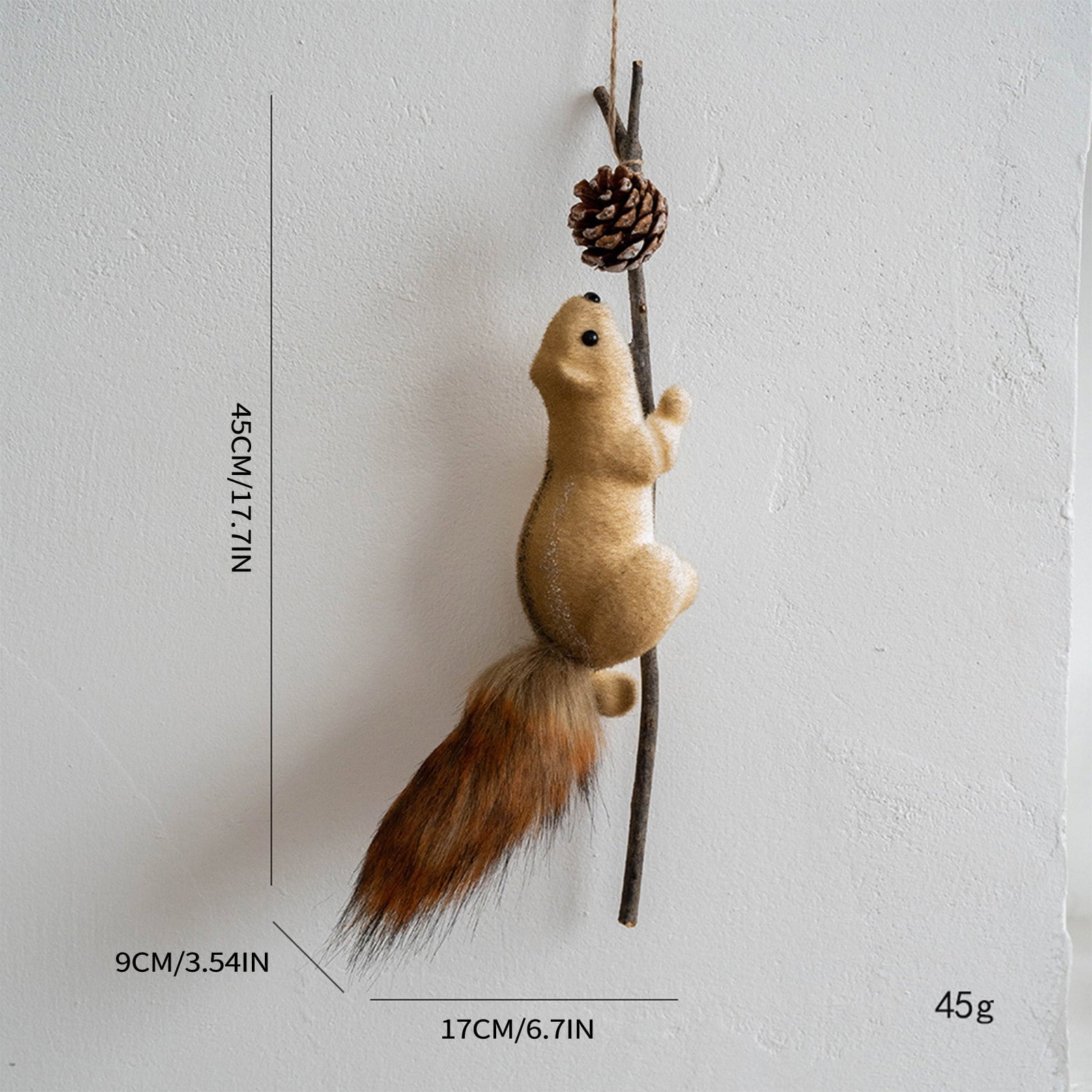 Shkhoas The Bridge Collection Furry Brown Squirrel Ornament - Cute ...