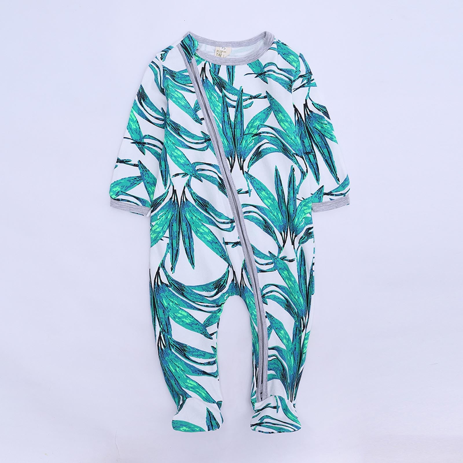 FAMTKT Baby Footie Pajamas Infant Girls Boys Footed Onesies Sleeper Newborn Cotton Sleepwear ...