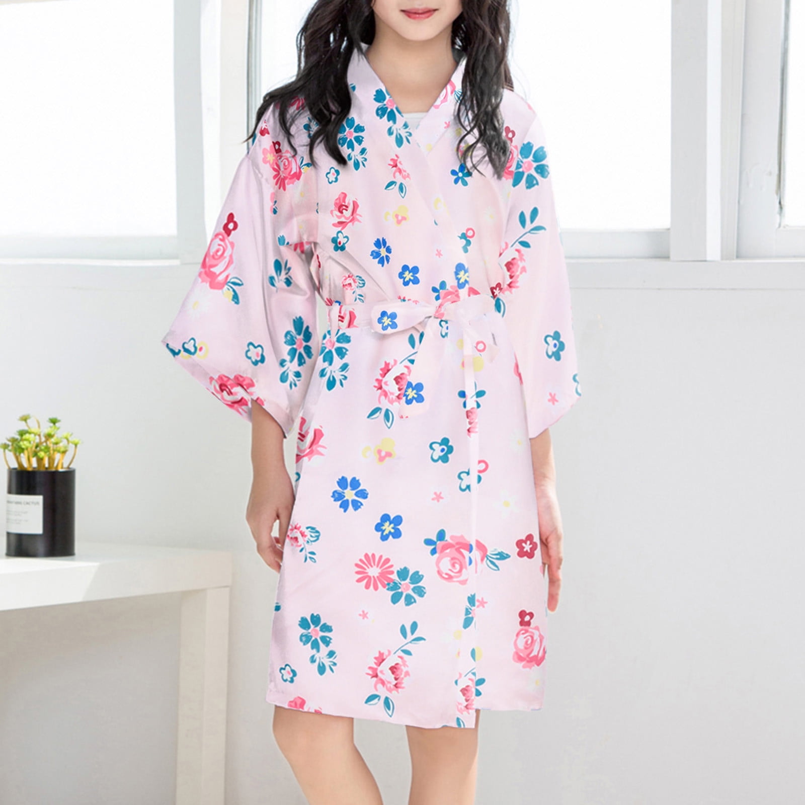 Shldybc Children Baby Kid Girl Print Summer Kimono Robes Bathrobe ...