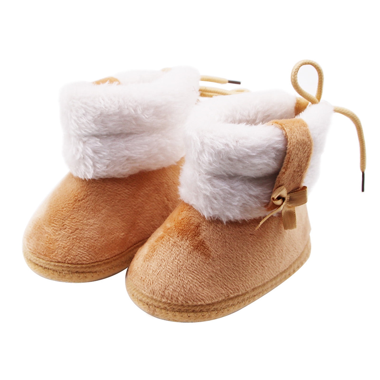 EGNMCR Christmas Babys Boy Girl Boots Newborn Shoes Winter Snow Bowknot ...