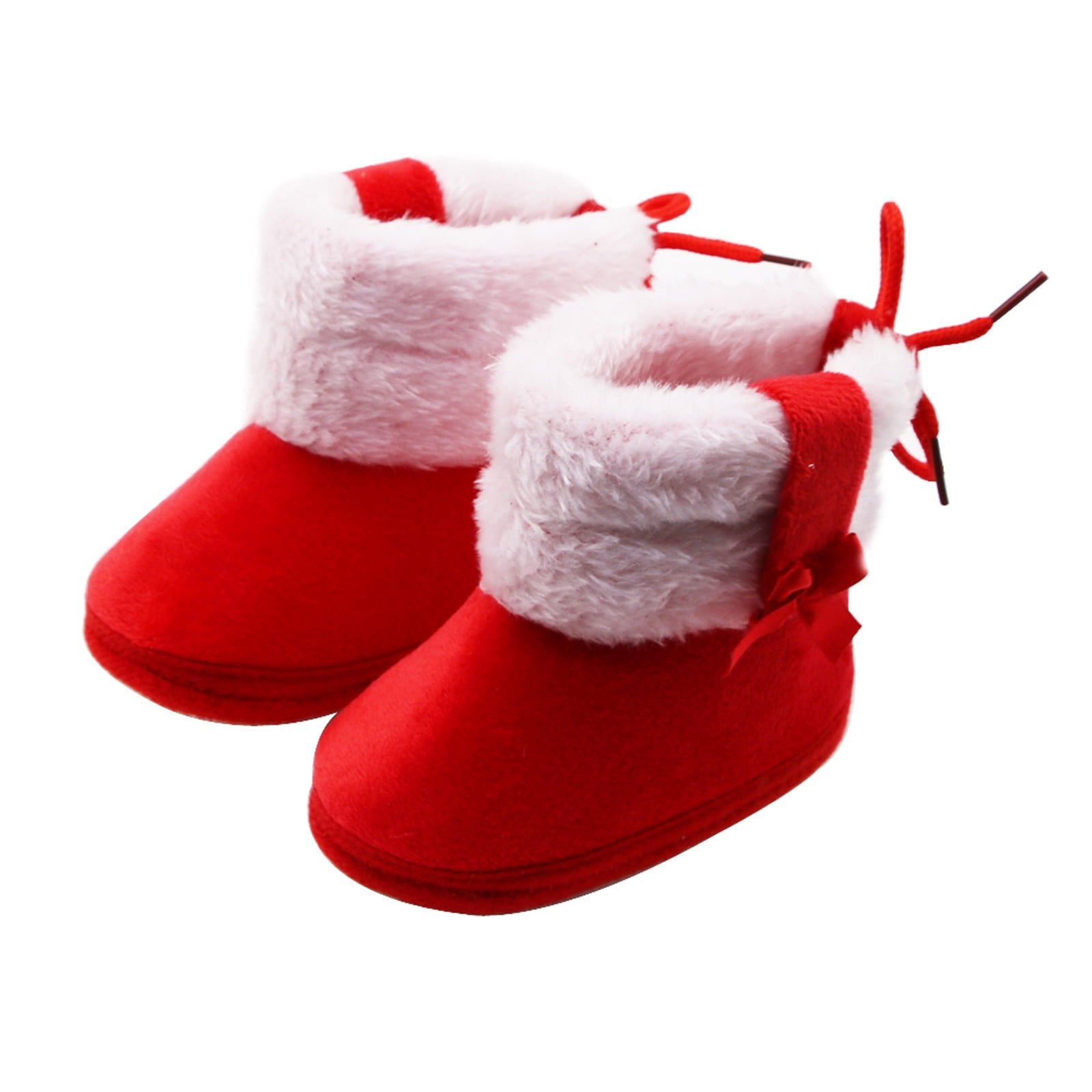 Shldybc Christmas Infant Snow Boots for Boys Girl Boy Cotton Booties ...