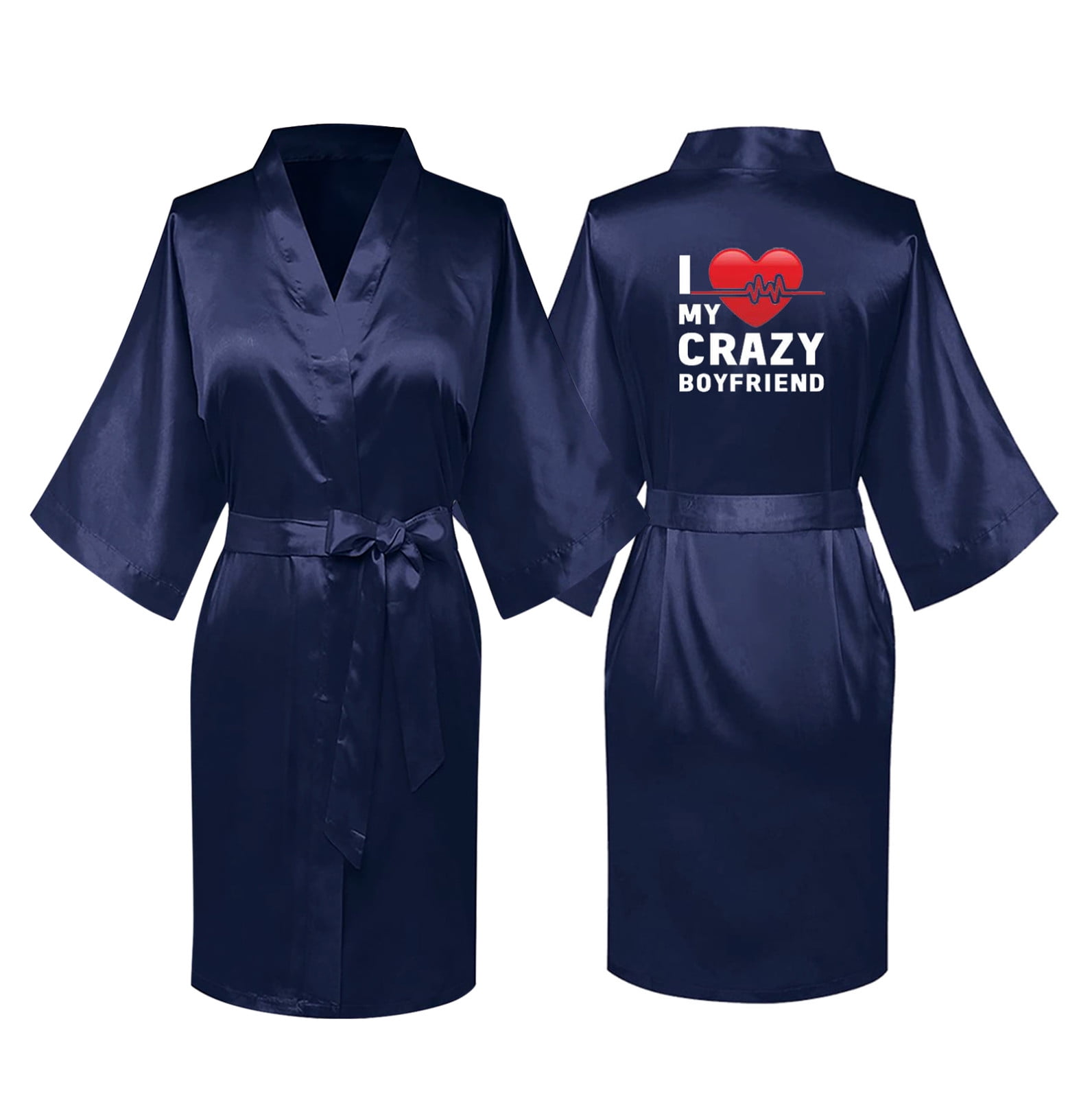 Shldybc Couples Silk Robe Sets Hotel Spa Robes Bride and Groom Robe ...