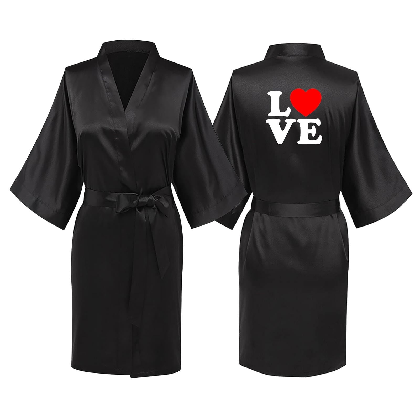 Shldybc Couples Silk Robe Sets Hotel Spa Robes Bride and Groom Robe ...
