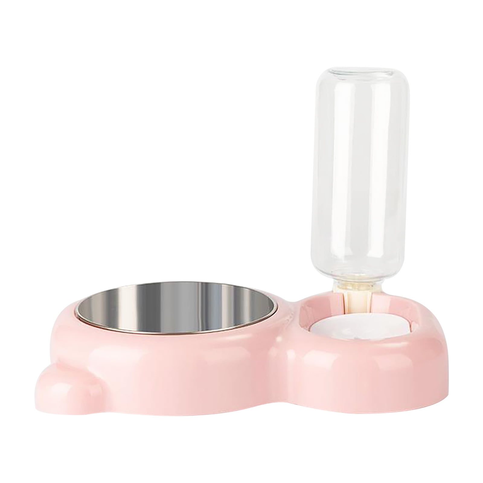 Shldybc Dog Cat Feeder and Water Dispenser, Food Feeder and Waterer Set ...