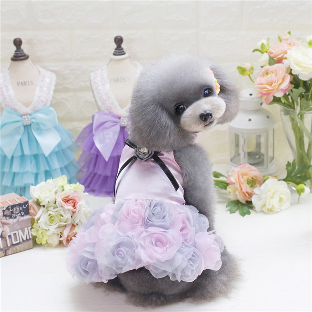 Shldybc Dog Clothes for Small Dogs, Puppy Dress for Girl Dogs, Cute ...