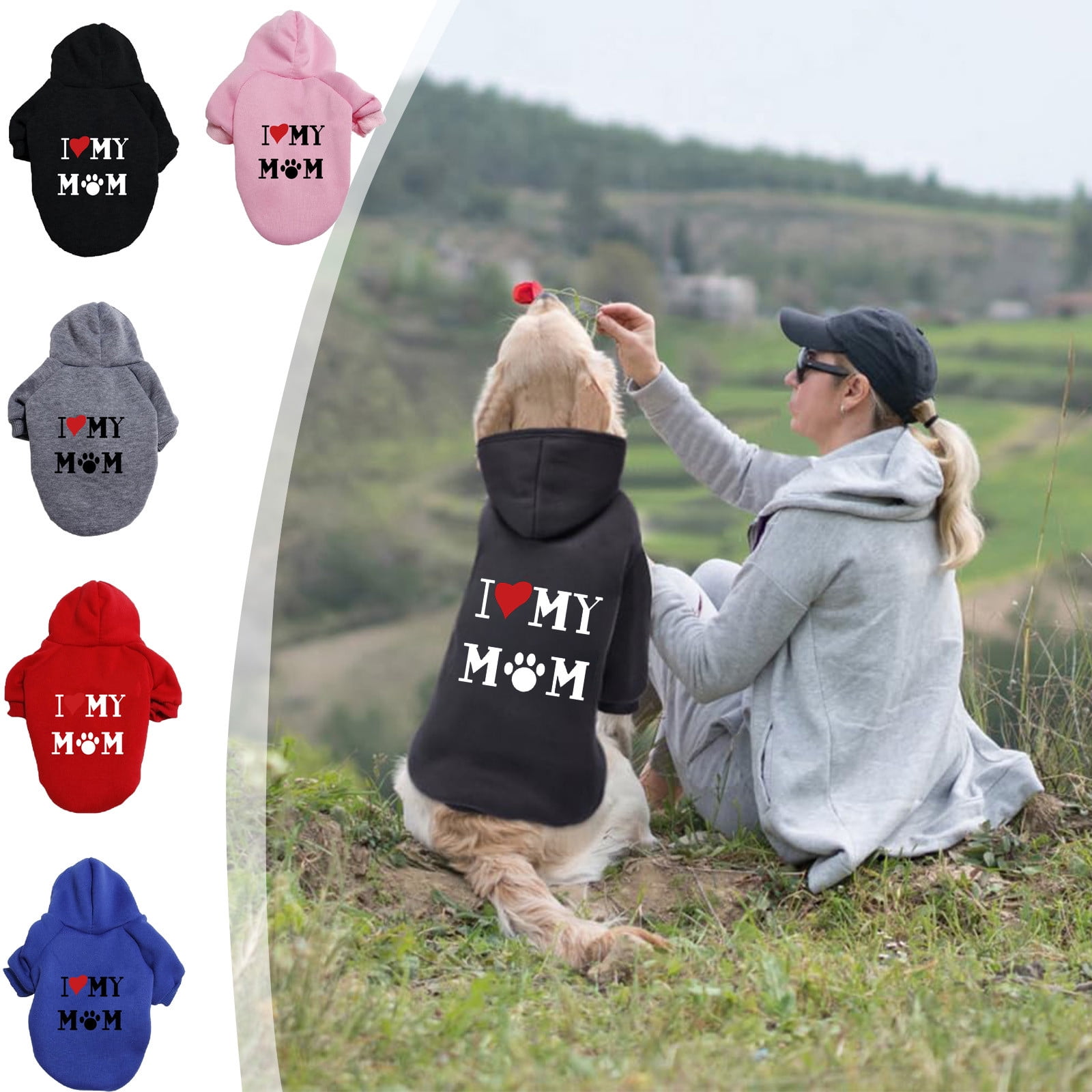 kladzum Dog Sweatshirt Dog Clothes for Small Dogs Girl, Cute Dog Warm ...