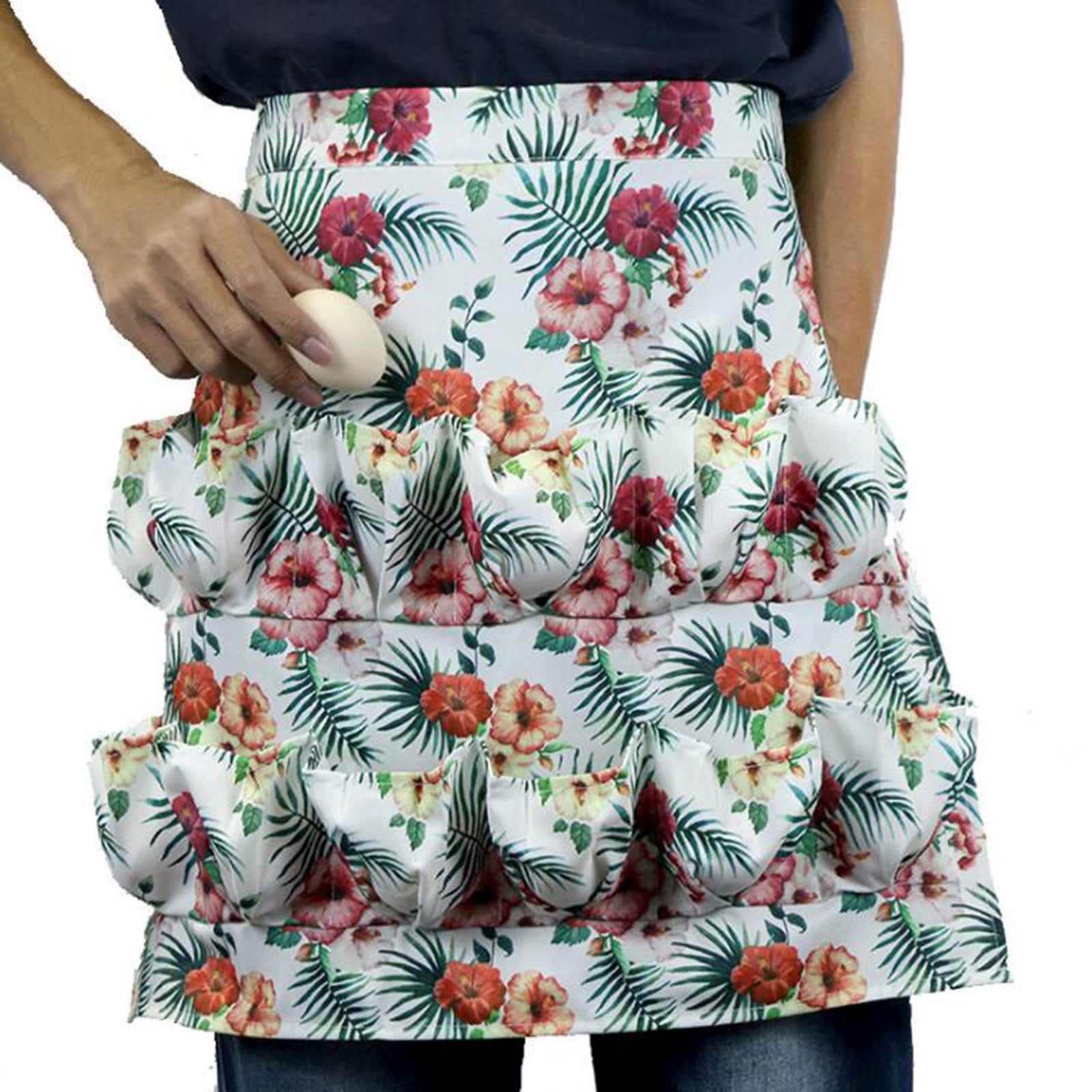 Shldybc Egg Apron for Fresh Eggs,Egg Collecting Apron with Deep Pockets ...