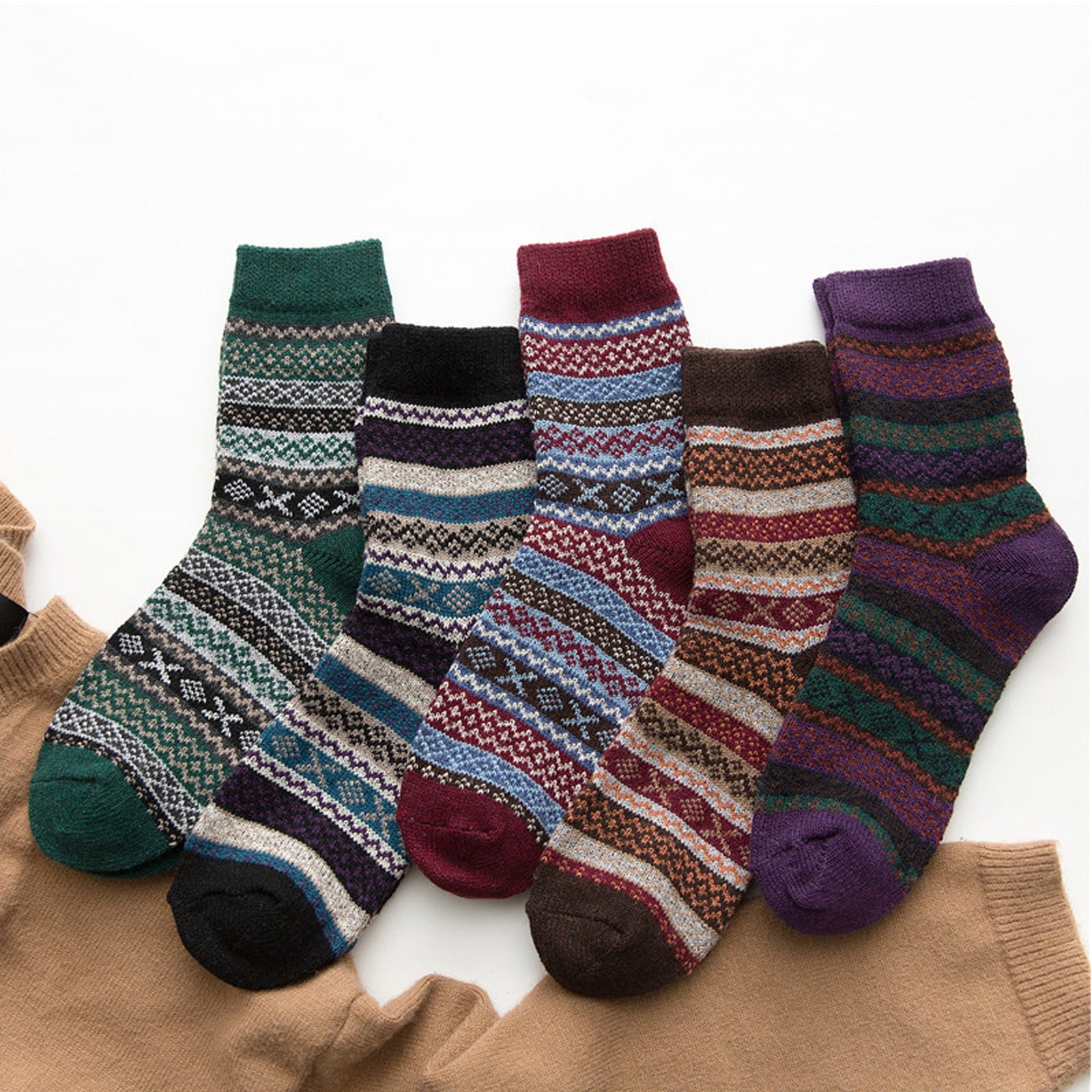 Shldybc Fuzzy Socks For Women Soft Warm Cozy Cabin Plush Fleece Comfy ...