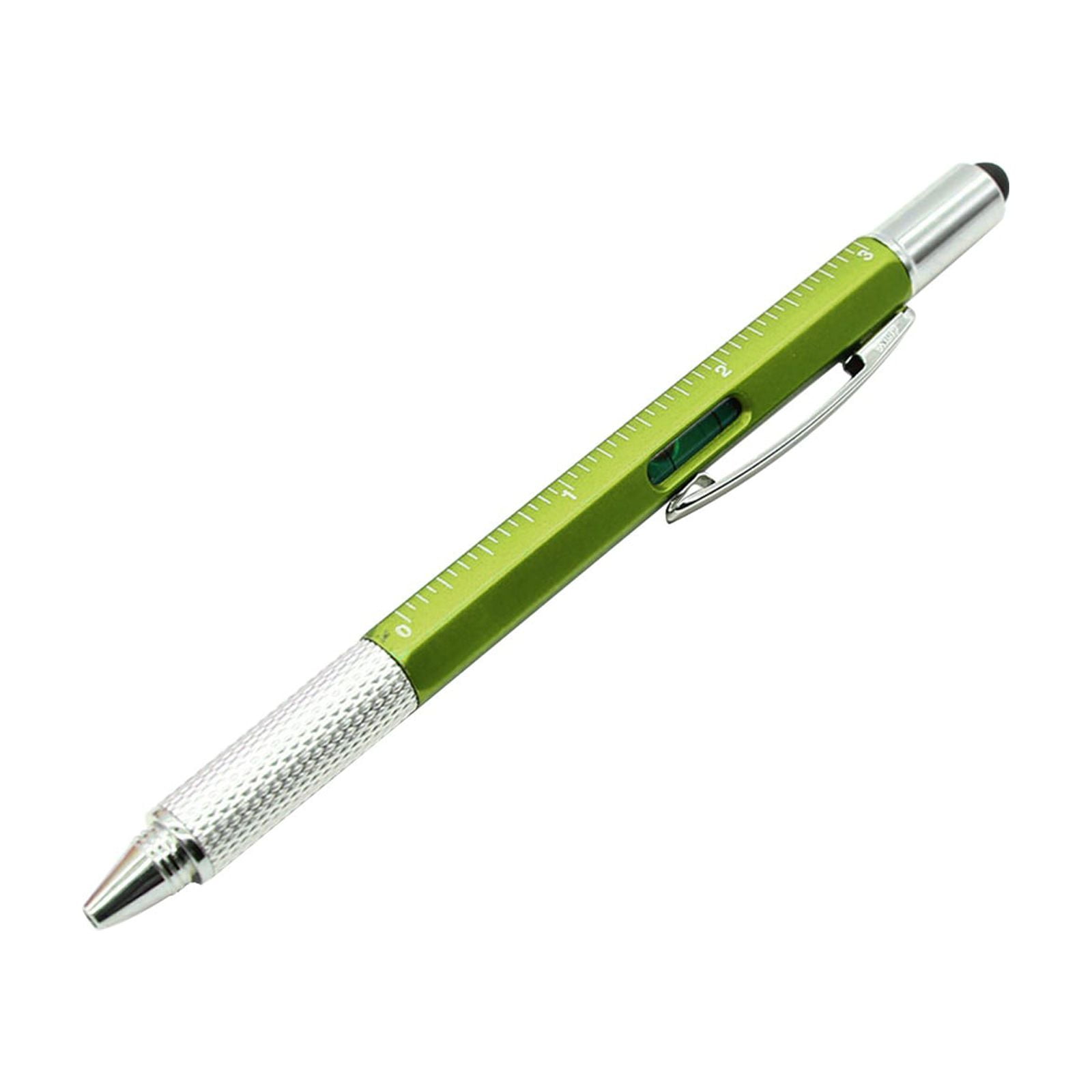 Shldybc Gift Pen for Men 6 in 1 Multifunction Tool Pen, Ballpoint Pen ...