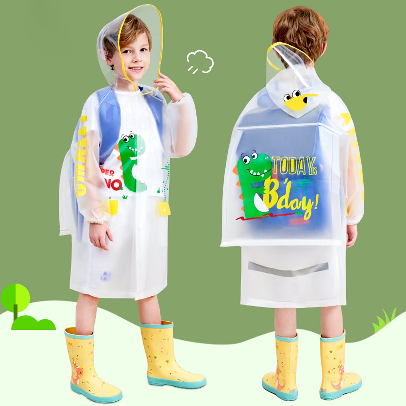 Shldybc Kids Raincoats Waterproof Rain Jacket Hooded Rain Poncho ... Shldybc Kids Raincoats Waterproof Rain Jacket Hooded Rain Poncho ...