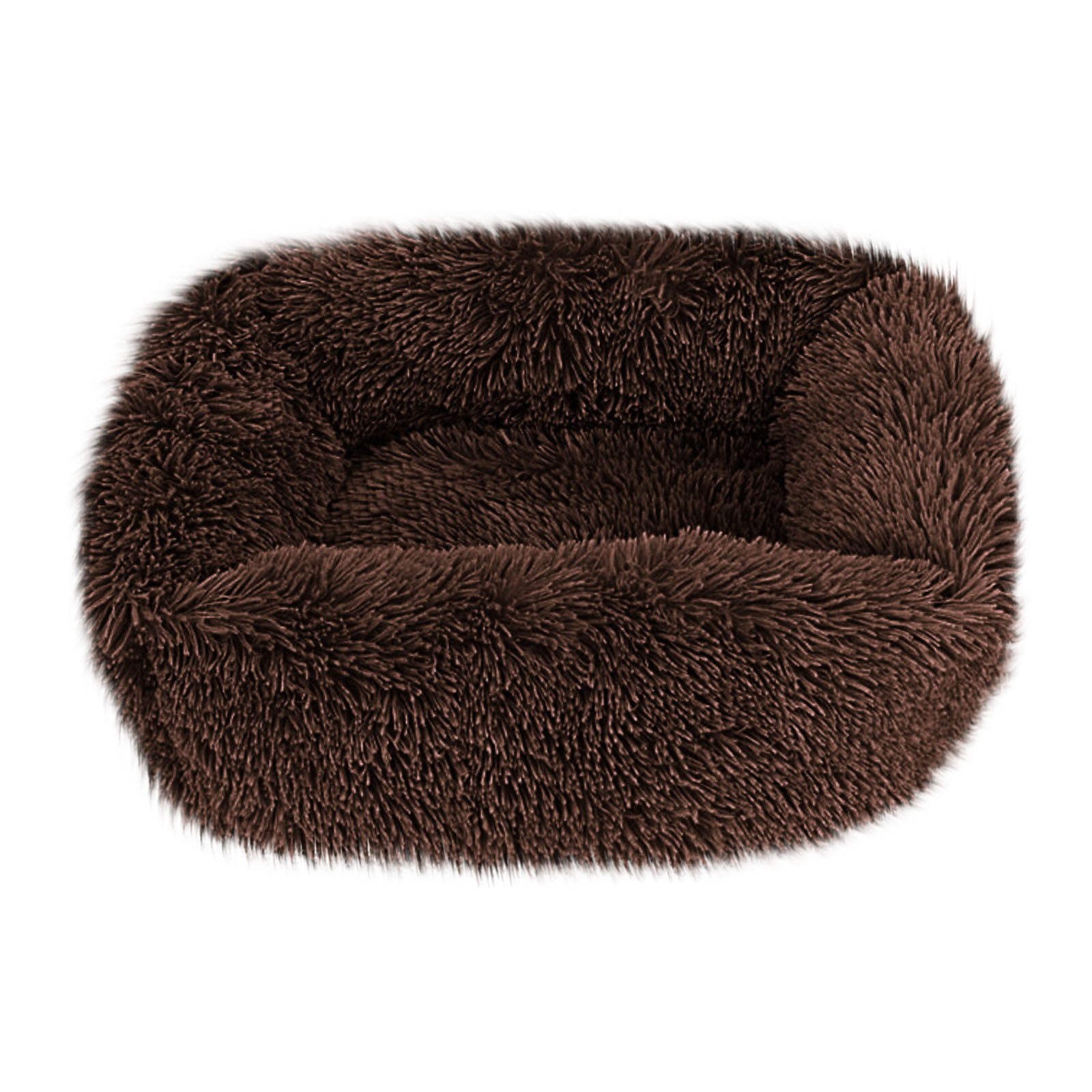 Shldybc Long Strip Shape Comfortable Plush Kennel Dogs Pet Litter Deep ...