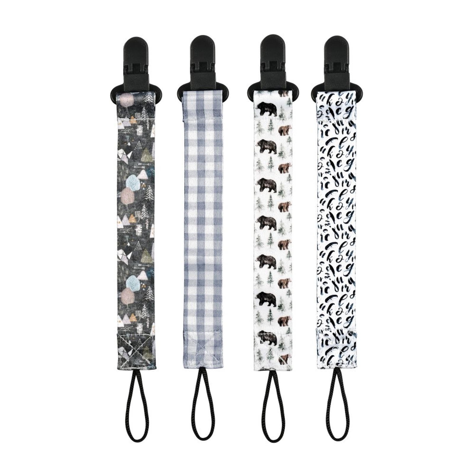 Shldybc Newborn & Infant Pacifier Clips, Holder Lanyard, Teether Toy ...