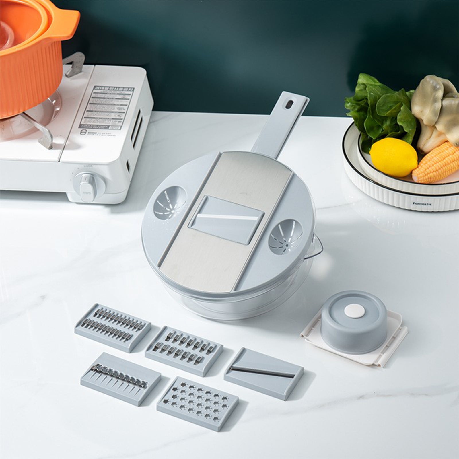 Shldybc Round Vegetable Chopp Chopper Vegetable Cutter, Food Chopper ...