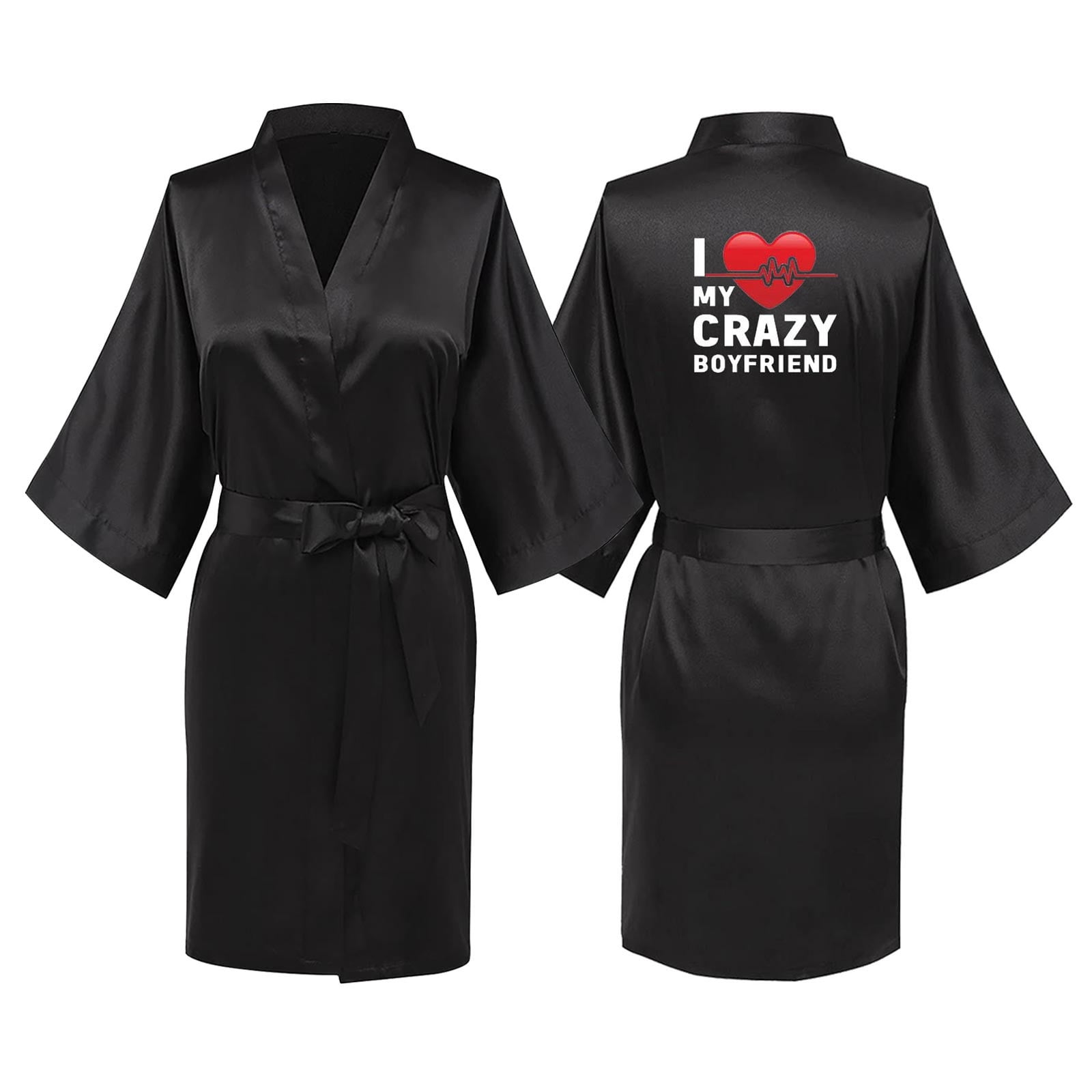 Shldybc Silk Robes for Women Men Spa Robe Couples His and Hers Matching ...