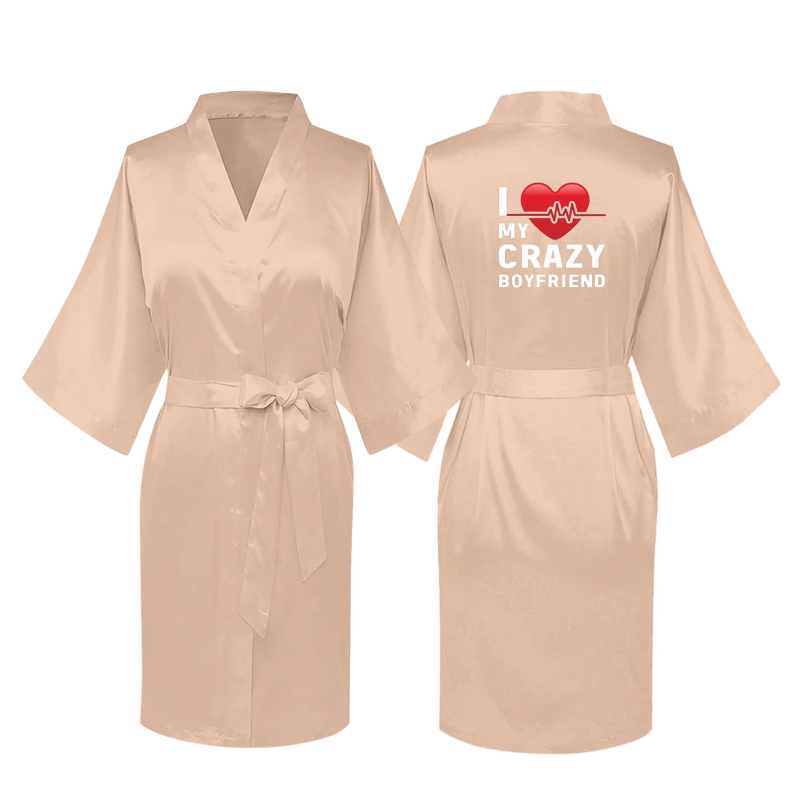 Shldybc Silk Robes for Women Men Spa Robe Couples His and Hers Matching ...