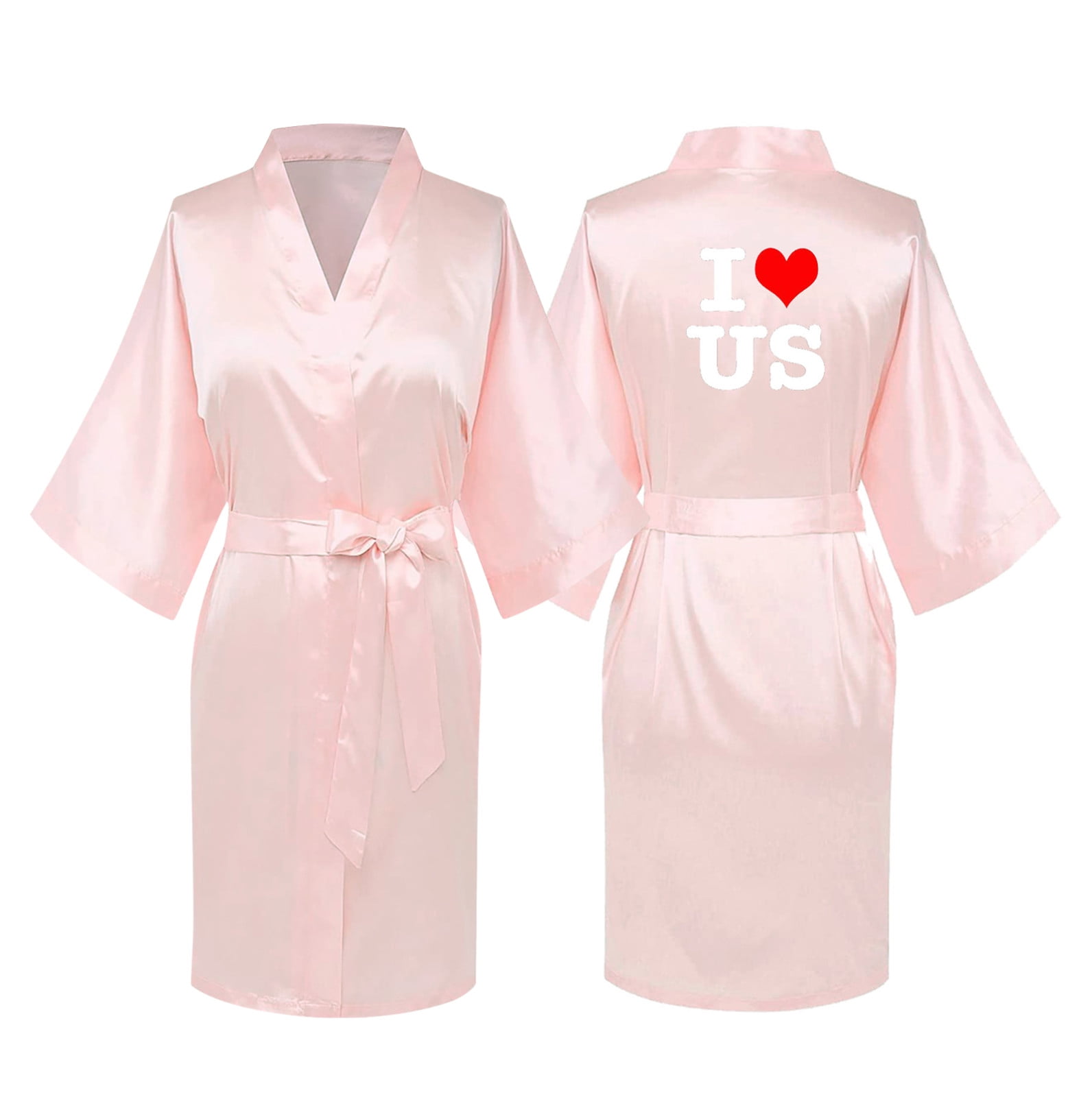 Shldybc Silk Robes for Women Men Spa Robe Couples His and Hers Matching ...