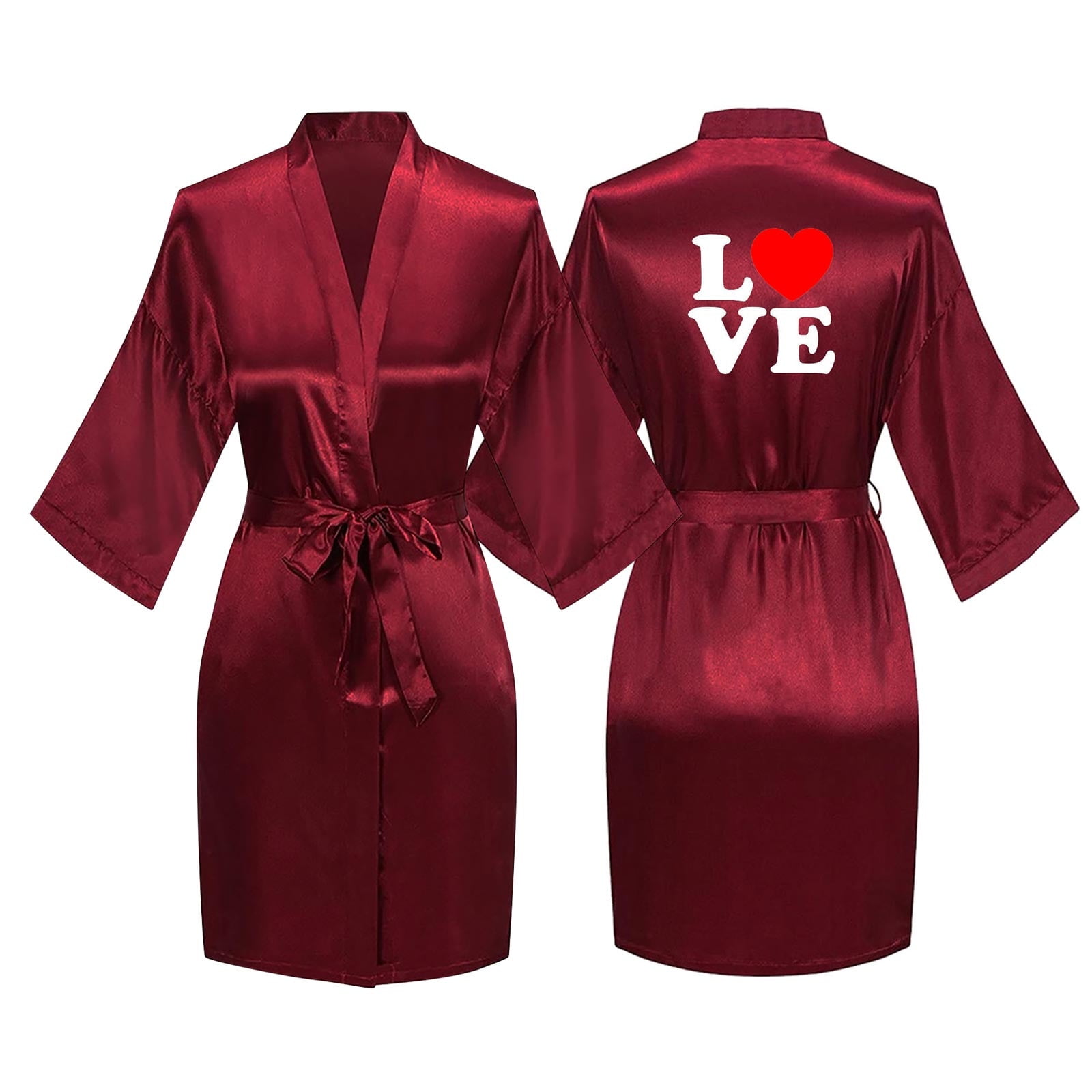Shldybc Silk Robes for Women Men Spa Robe Couples His and Hers Matching ...