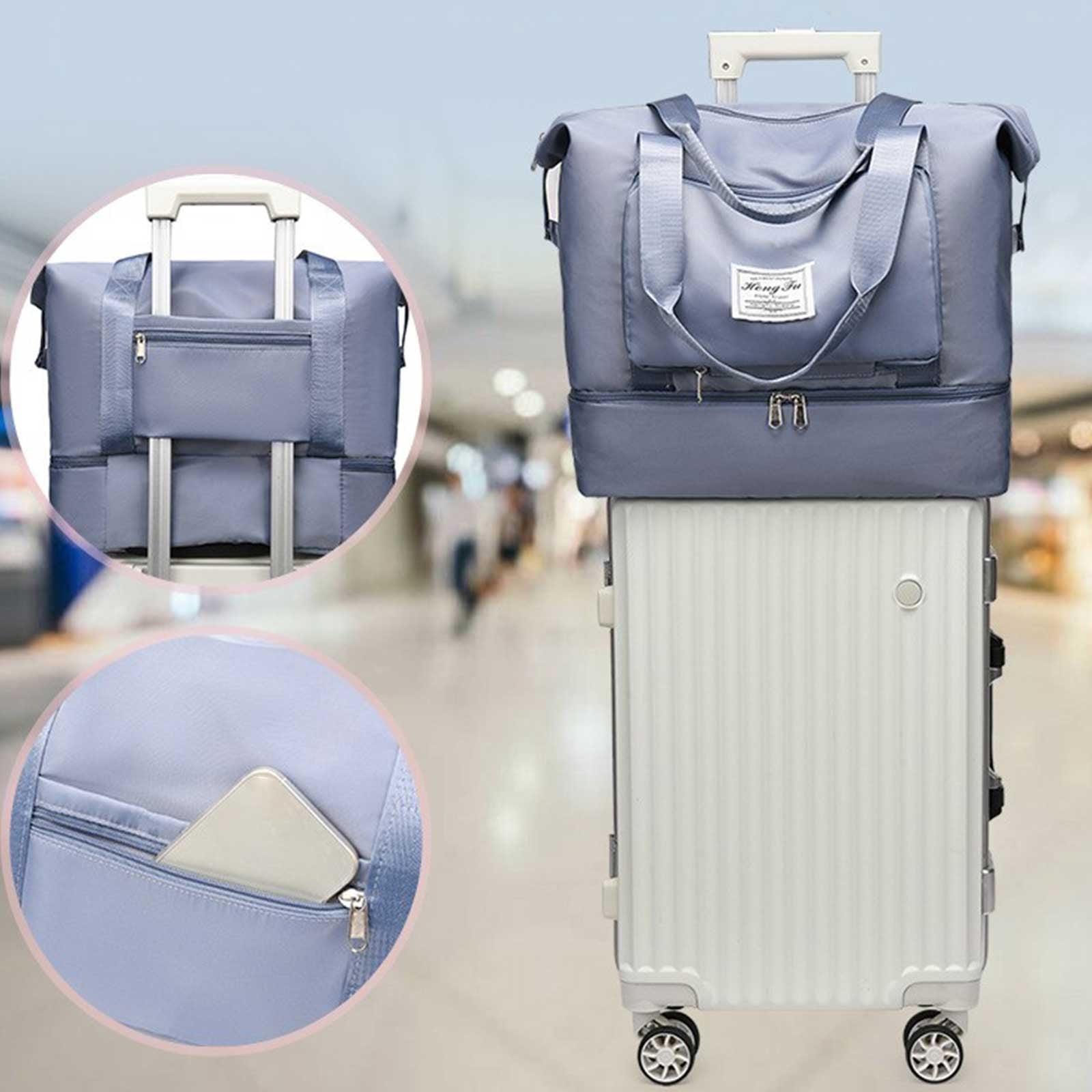 FAMTKT Travel Duffel Bag Sports Gym Bag with Separate Shoe Compartment ...