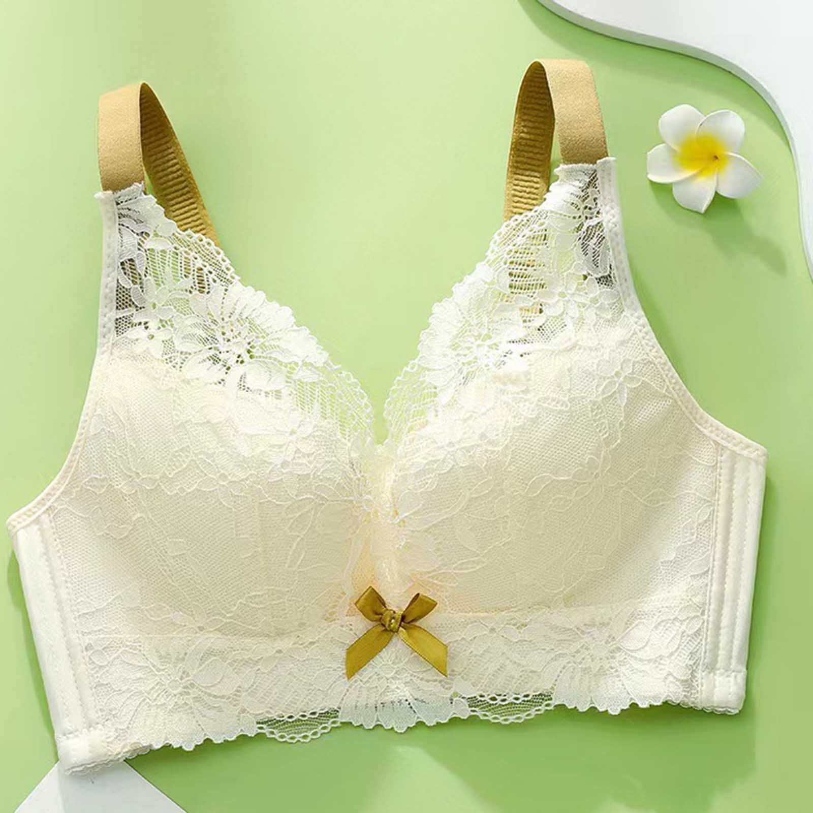 Shldybc Women's Plus Size Full Cover Bras Underwire Unlined Lace Bra ...