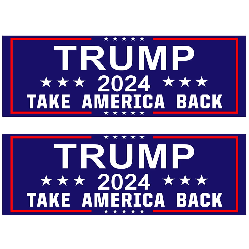Shmbada 2 PCS Trump 2024 Take America Back Vinyl Stickers Outdoor ...