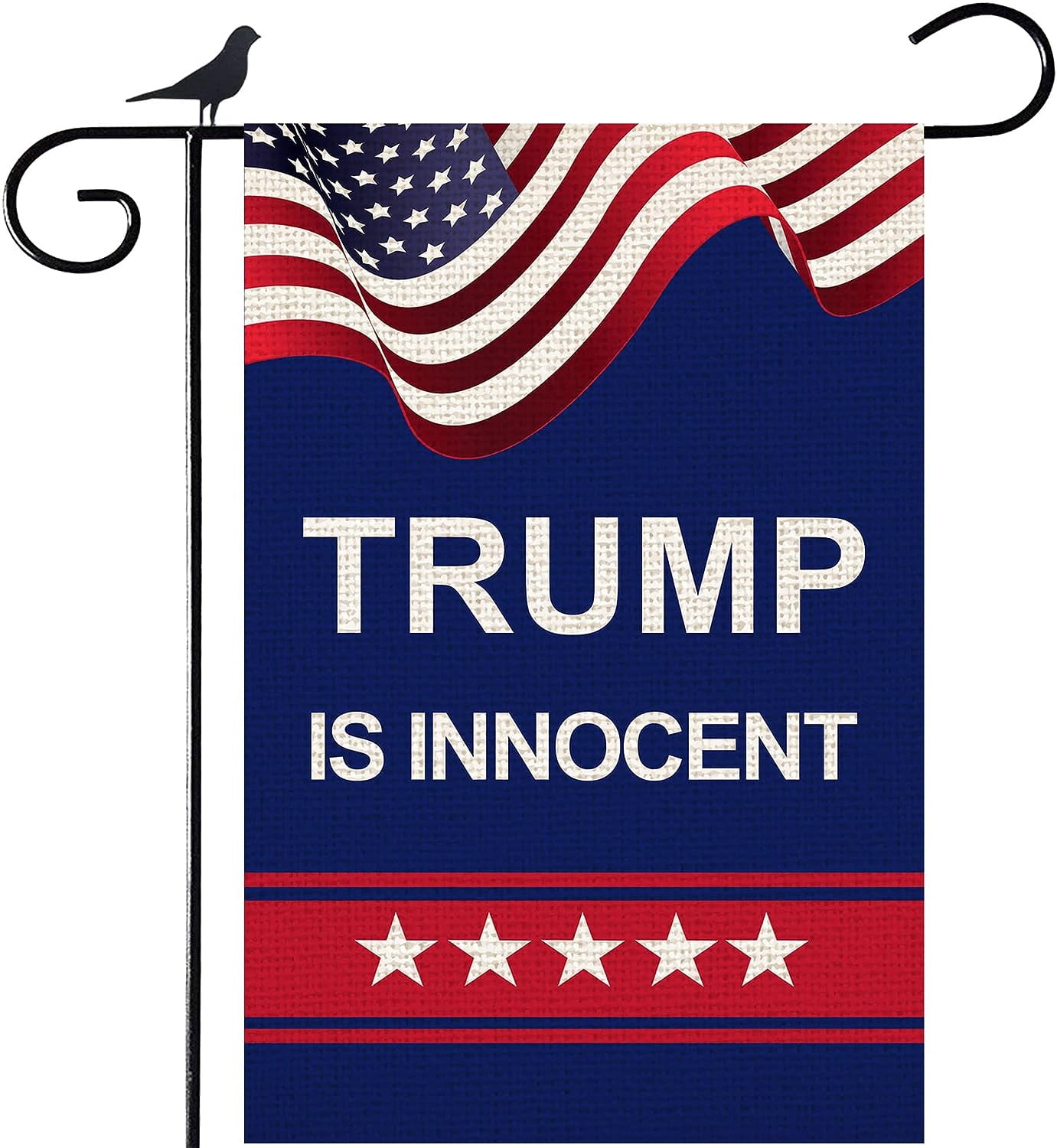Shmbada Trump Is Innocent Garden Flag, Double Sided Outside Outdoor 12 ...