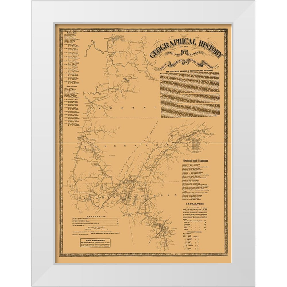 Shober 11x14 White Modern Wood Framed Museum Art Print Titled ...